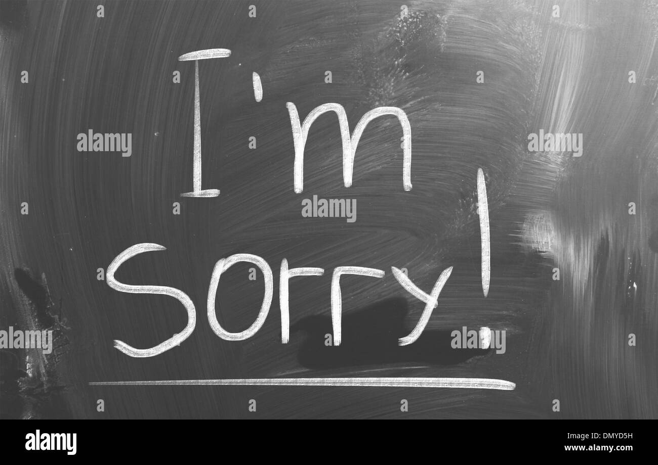 I'm Sorry Concept Stock Photo - Alamy