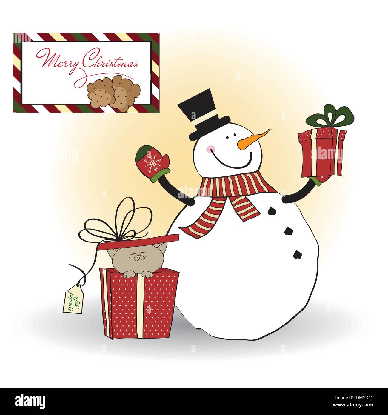 Christmas art card funny Cut Out Stock Images & Pictures - Alamy