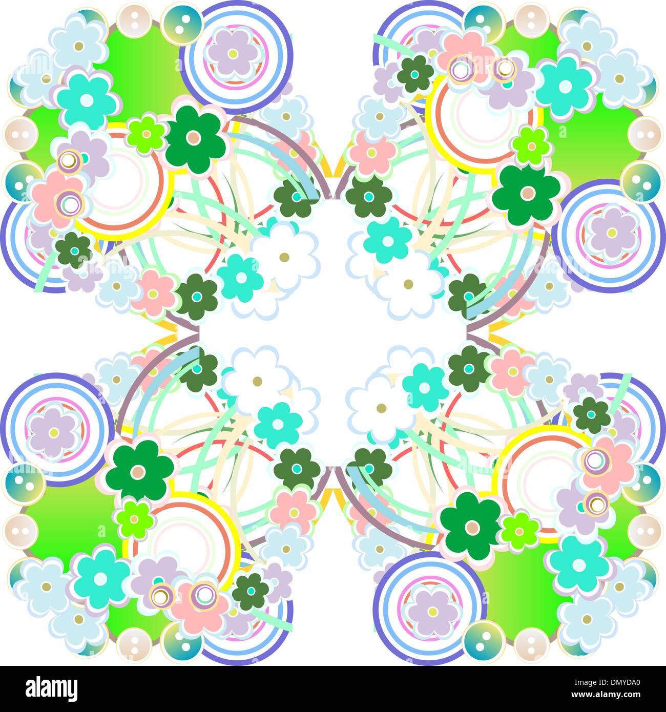 vector beautiful flower background art Stock Vector Image & Art - Alamy