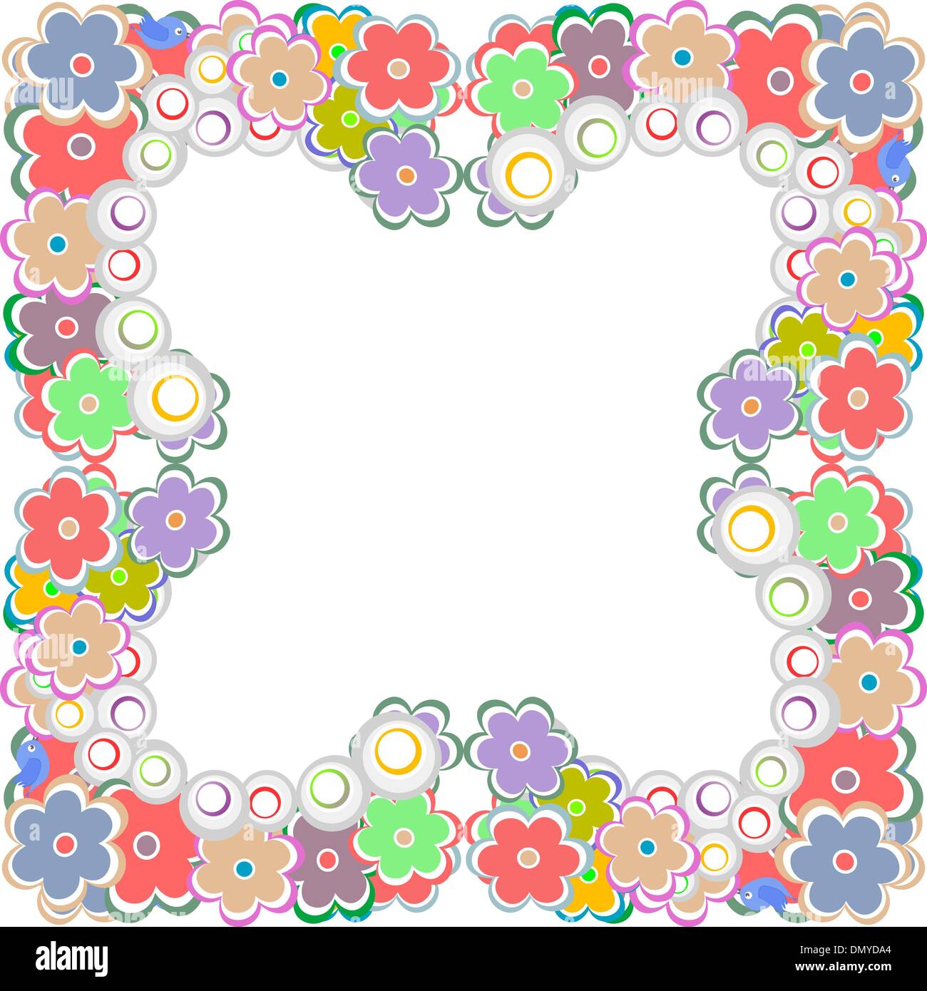 Vector illustration of a flower border Stock Vector Image & Art - Alamy