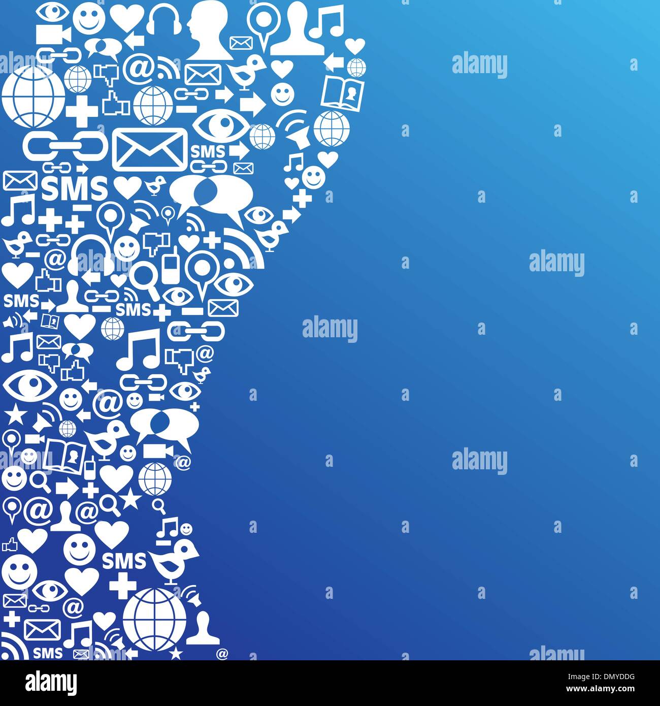 Social media network icon background Stock Vector Image & Art - Alamy