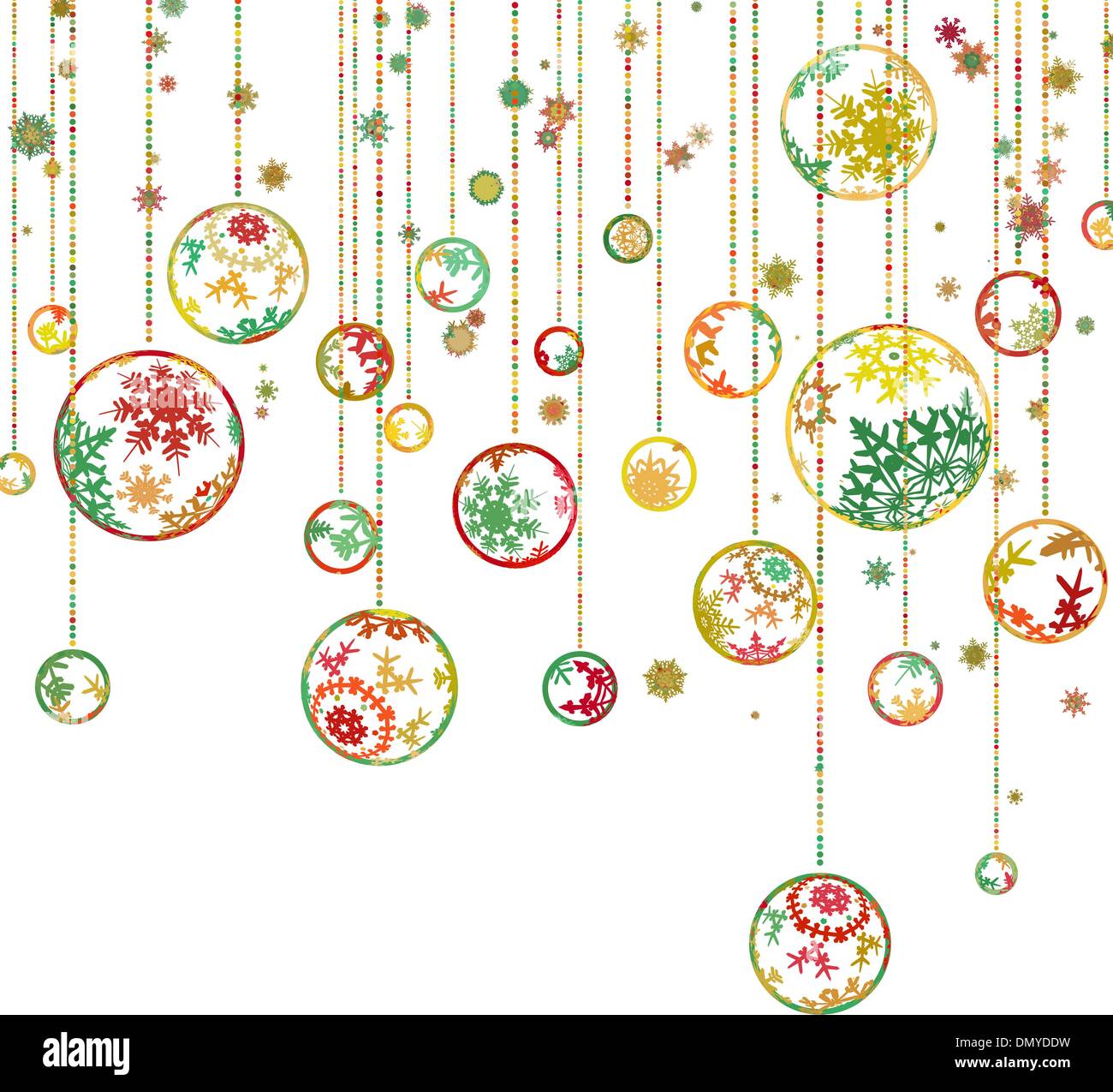 Pink christmas ball spruce Stock Vector Images - Alamy