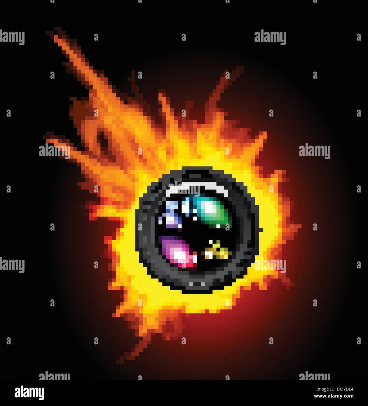 Burning photo Stock Vector Images - Alamy