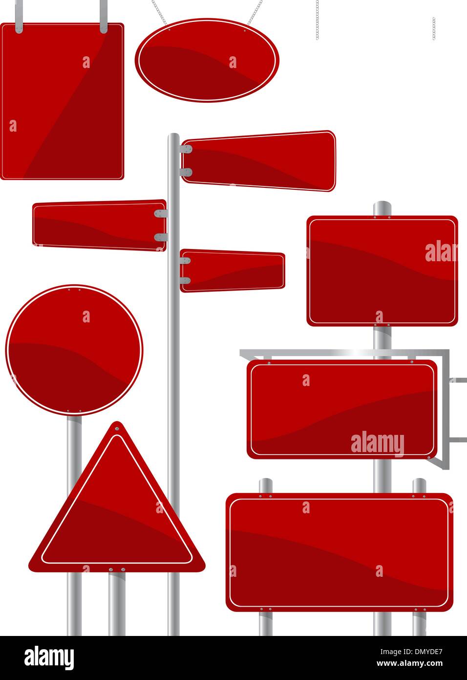 Street signs set Stock Vector Image & Art - Alamy