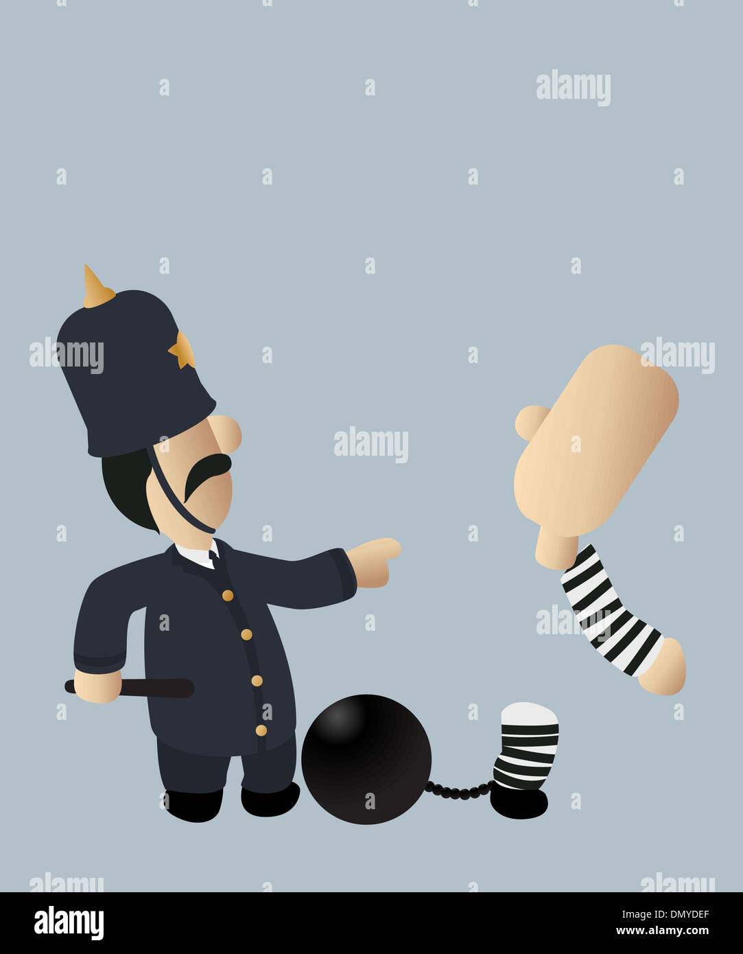 Cop and thief Stock Vector Image & Art - Alamy