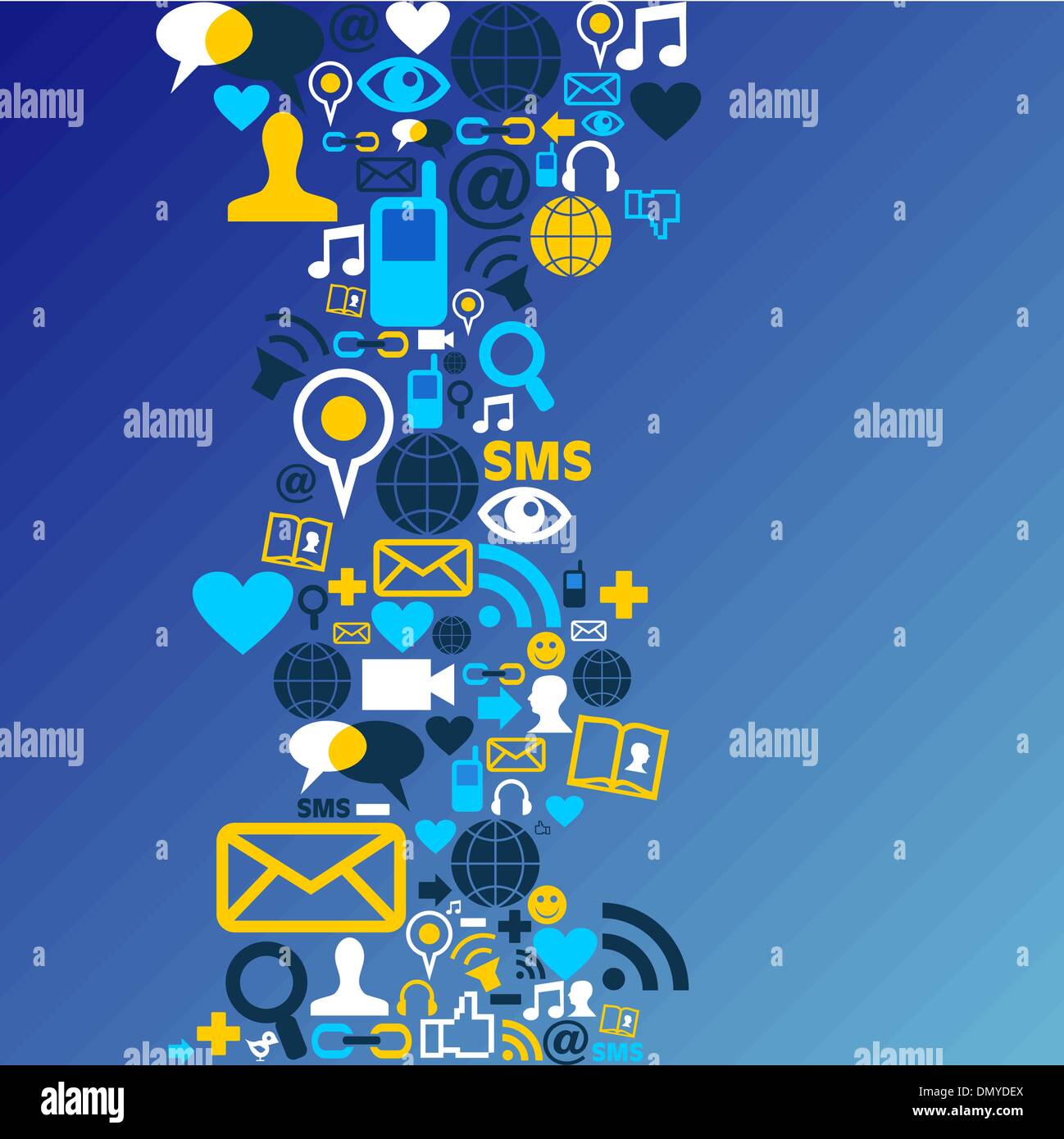 Social media network icon background Stock Vector Image & Art - Alamy