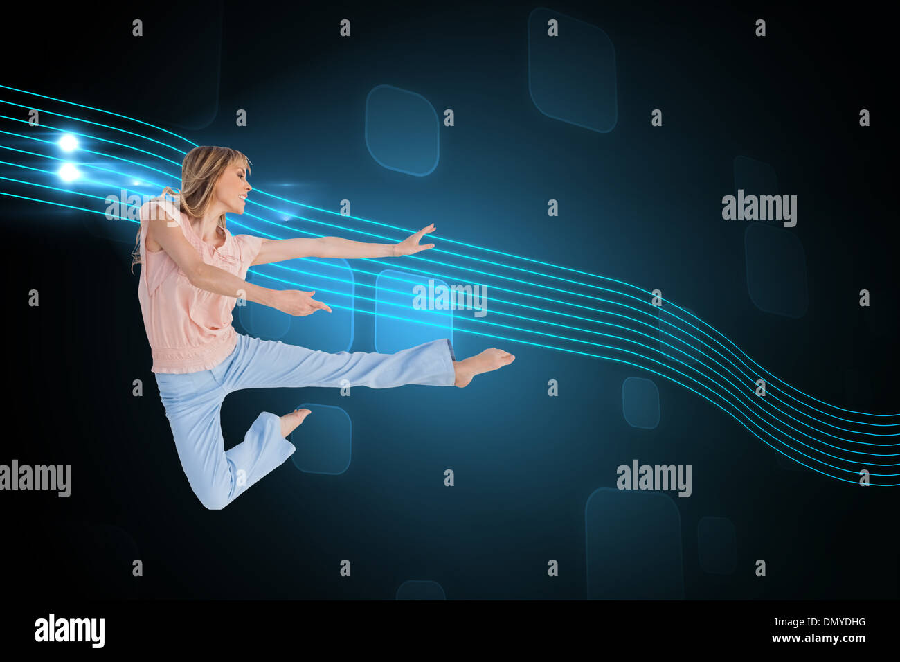 Dance happy black woman hi-res stock photography and images - Alamy