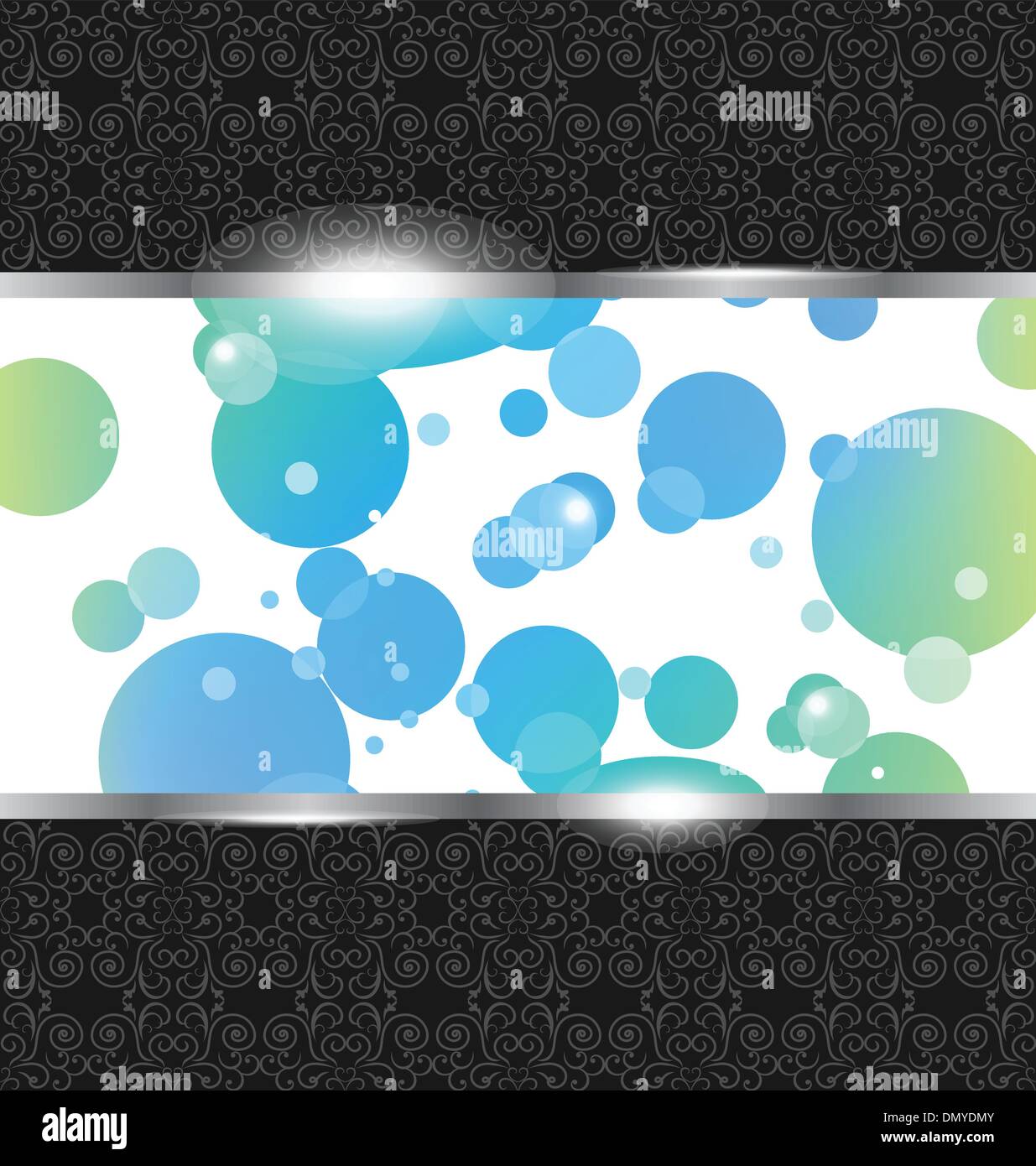 Abstract metallic background with floral texture Stock Vector Image ...