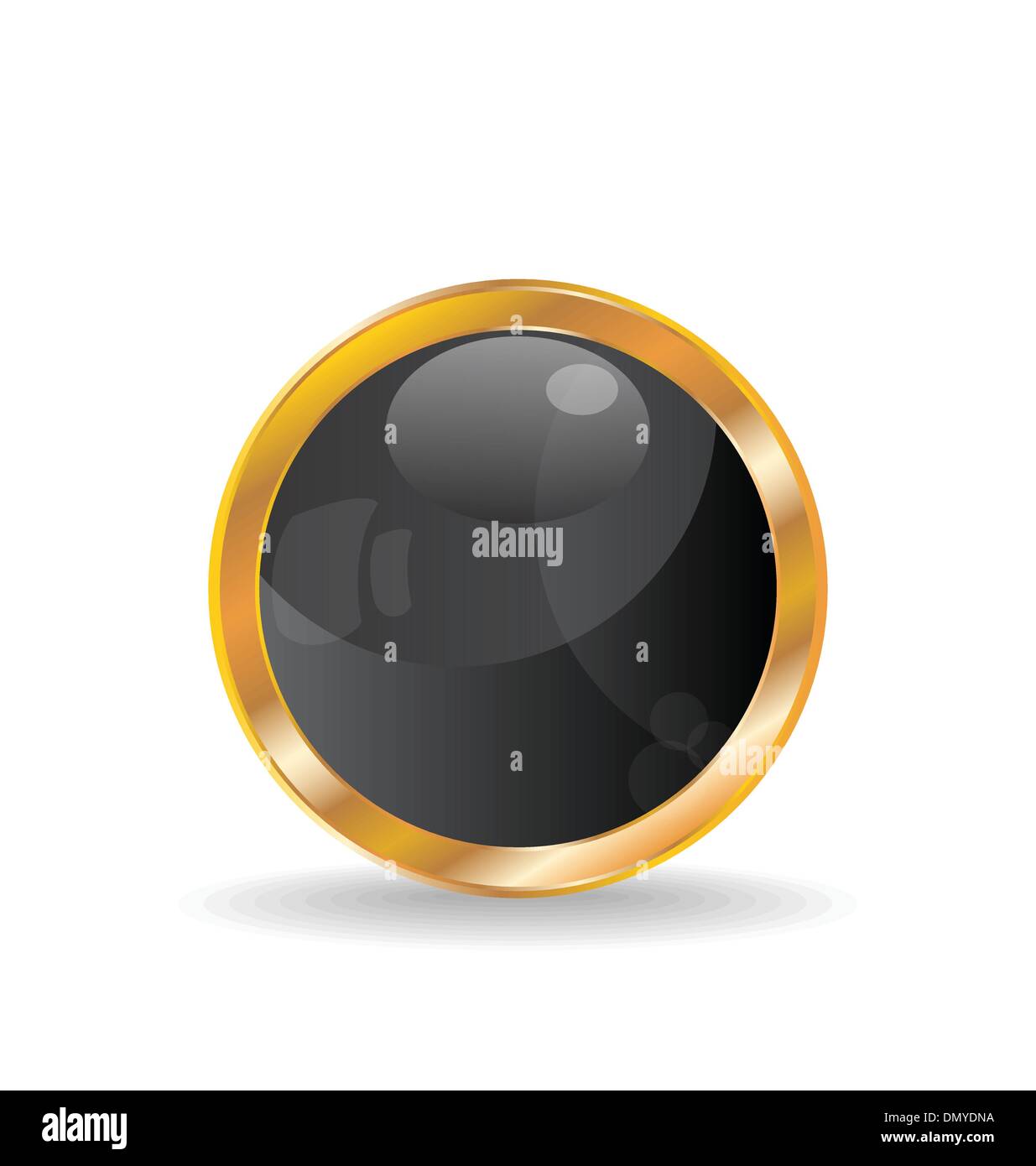 Golden luxury ball isolated on white background Stock Vector Image ...