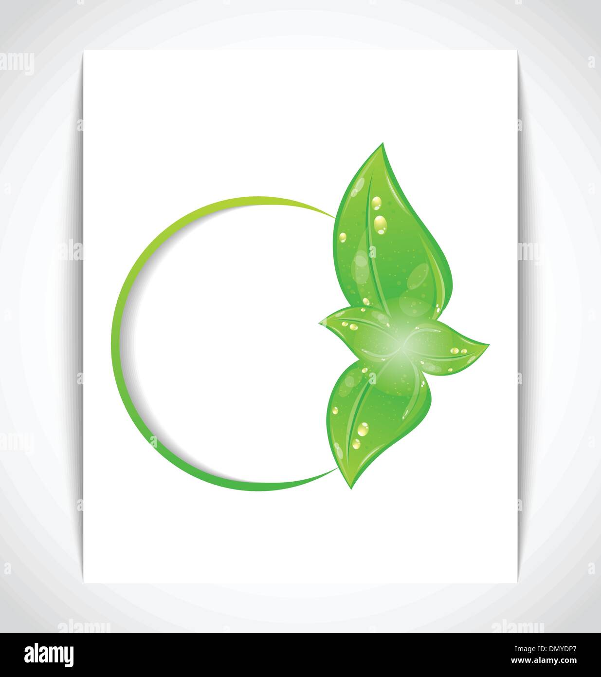 Round frame with leaf elements Stock Vector Image & Art - Alamy