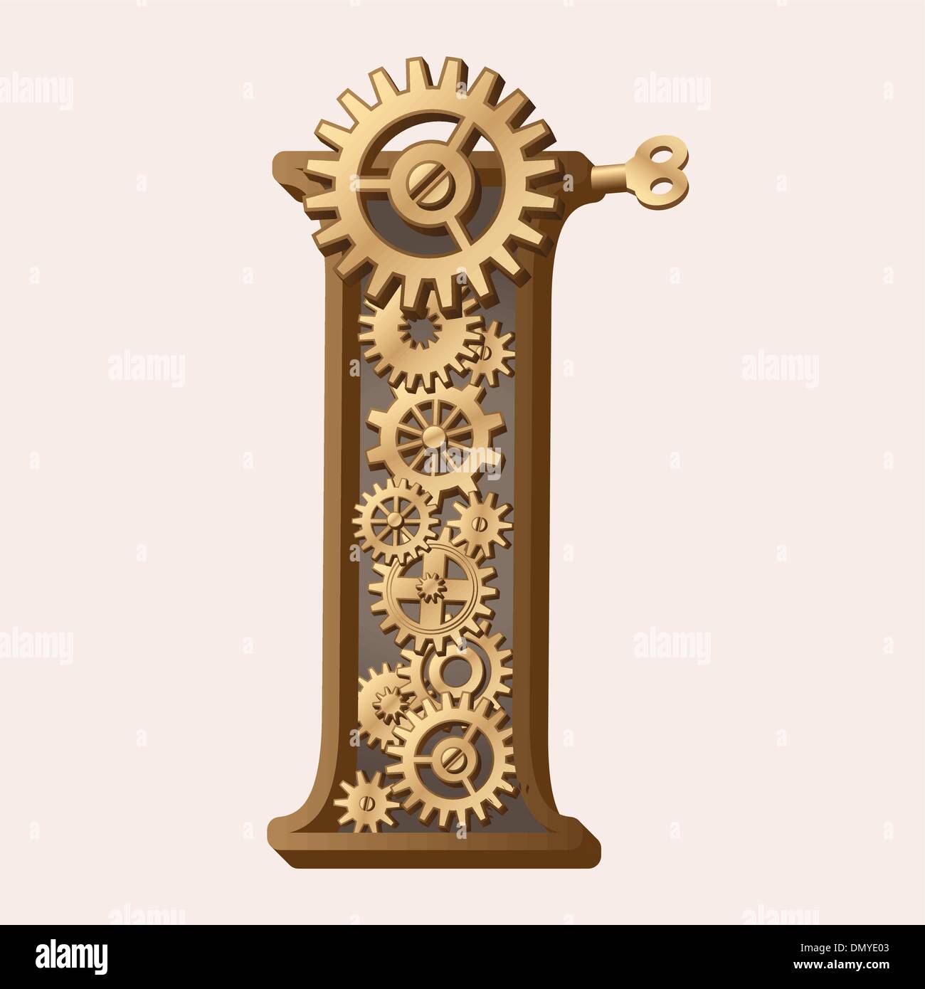 Mechanical metal alphabet letter Stock Vector Images - Alamy