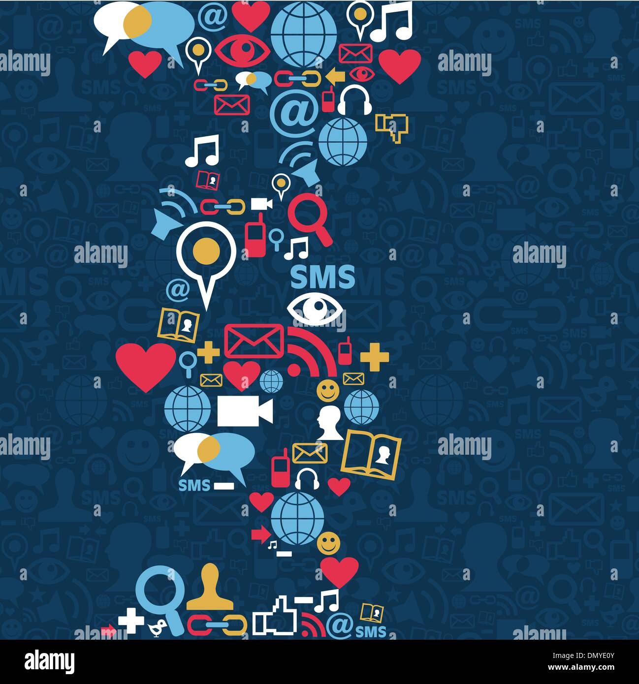 Social media network icon background Stock Vector Image & Art - Alamy