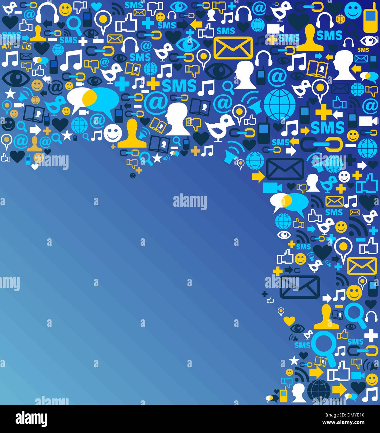 Social media network icon background Stock Vector Image & Art - Alamy