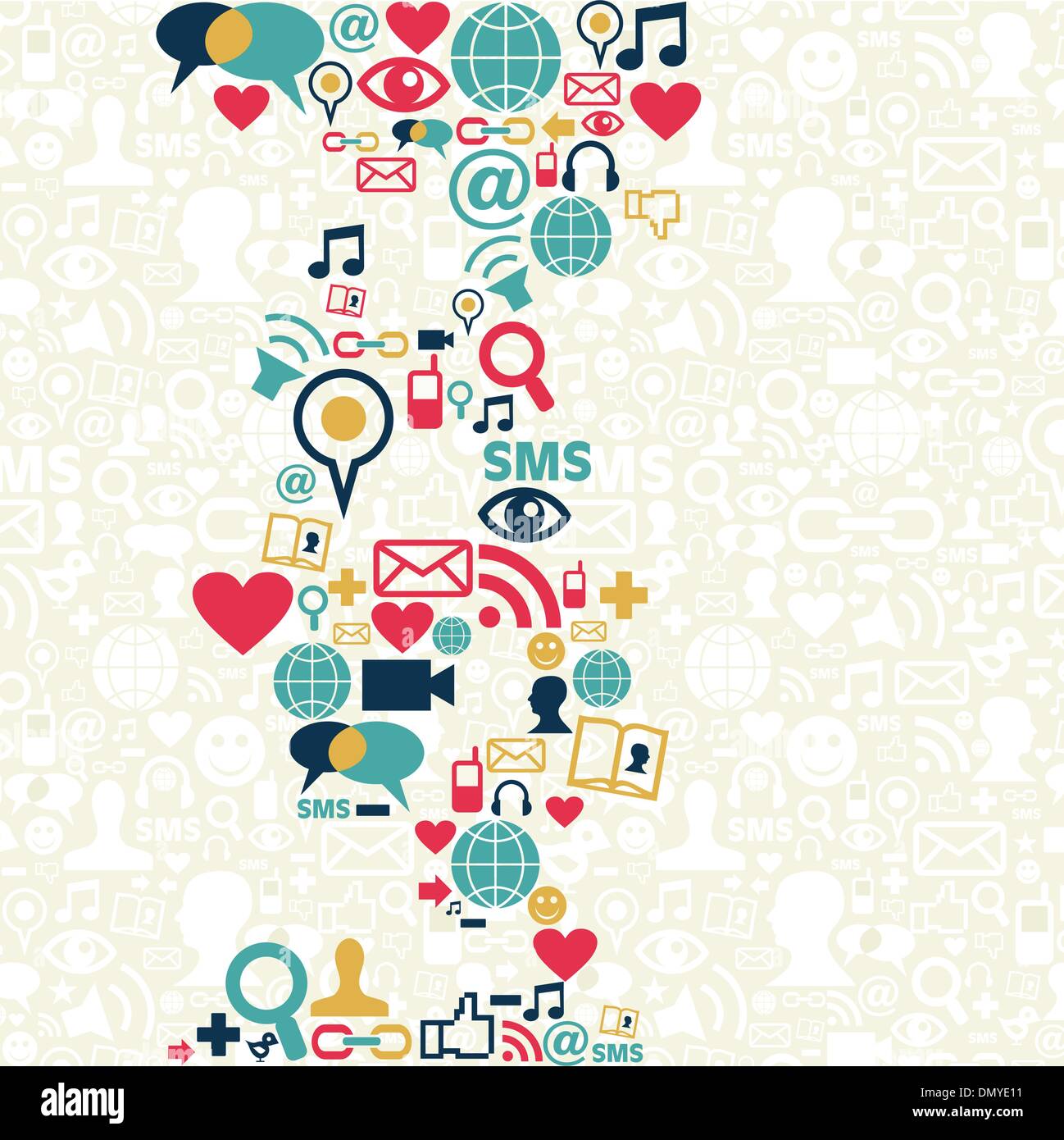 Social media connect icon Stock Vector Images - Alamy