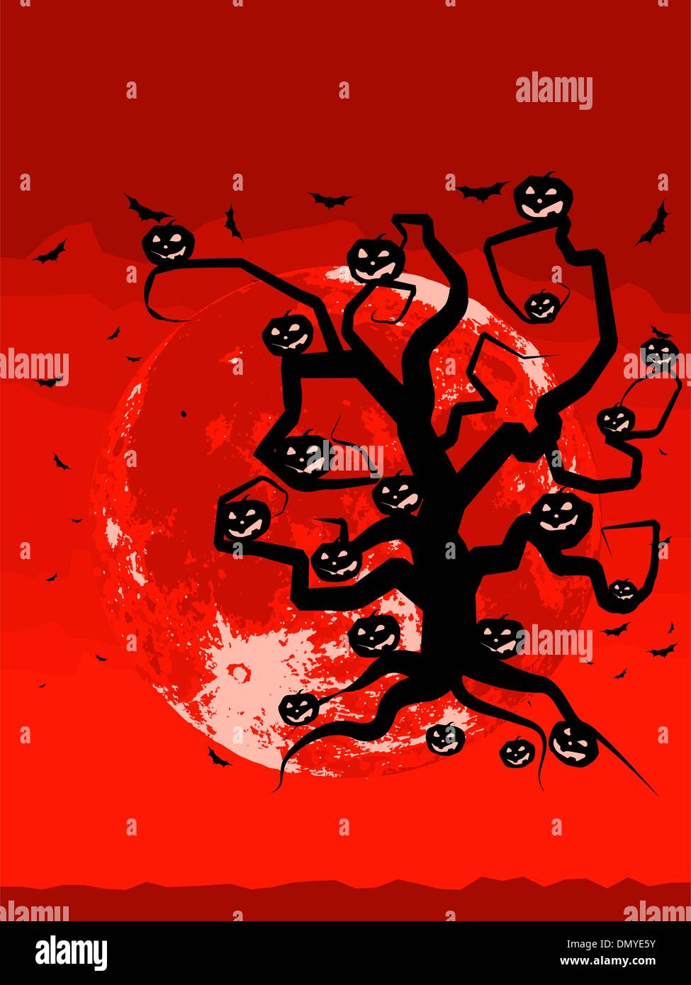 Halloween invitation pumpkins Stock Vector Images - Alamy