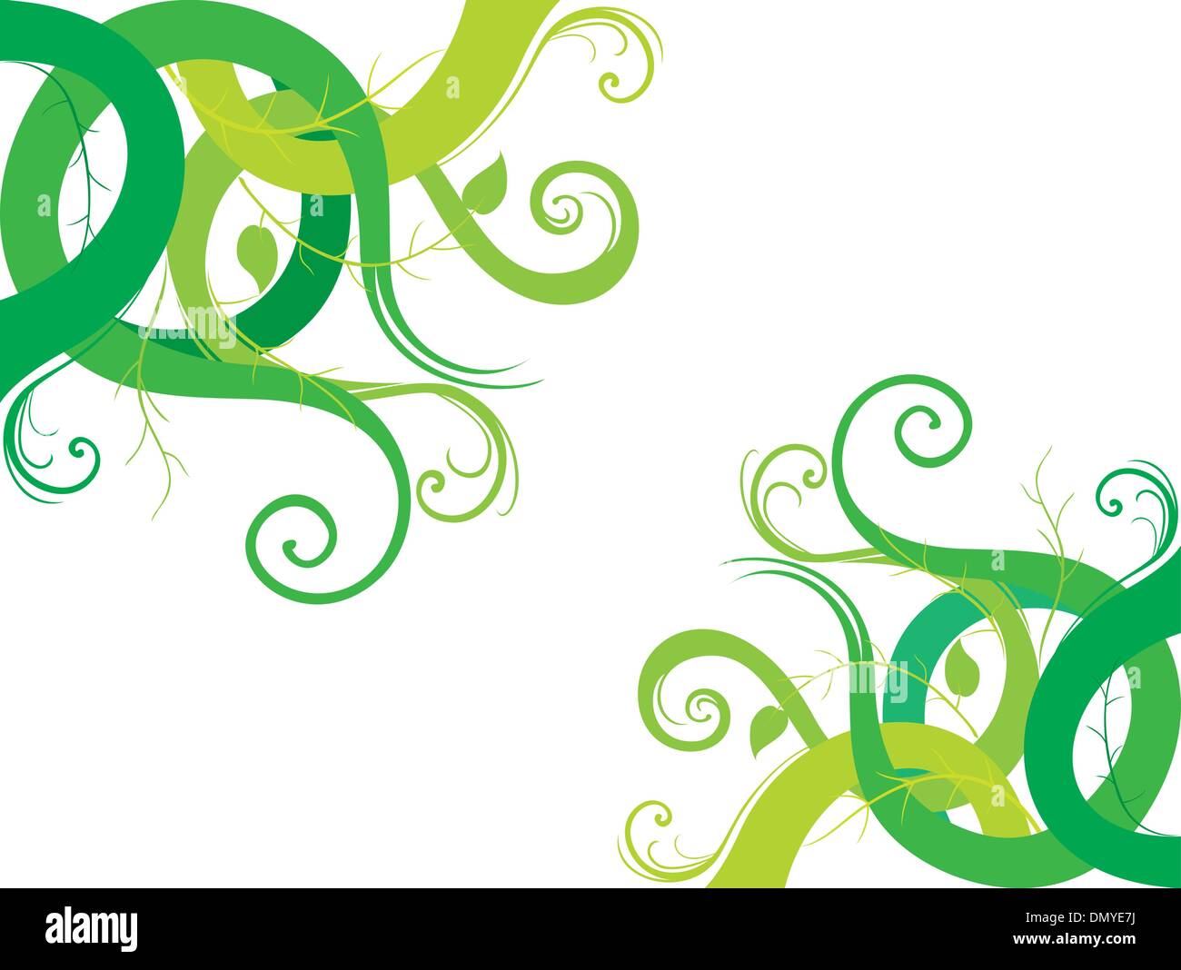 Green decorative background Stock Vector Image & Art - Alamy