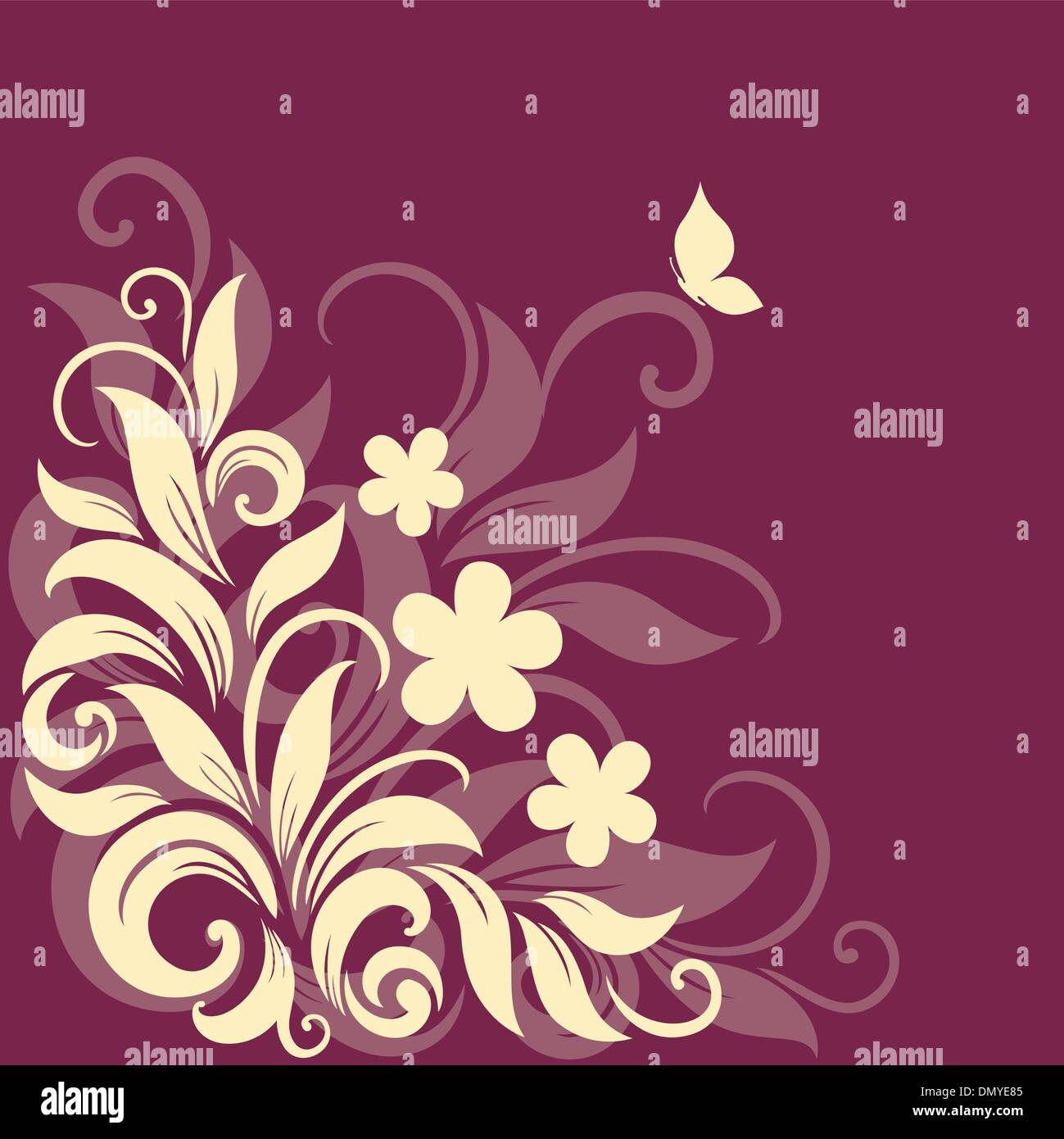 Decorative floral background Stock Vector Image & Art - Alamy
