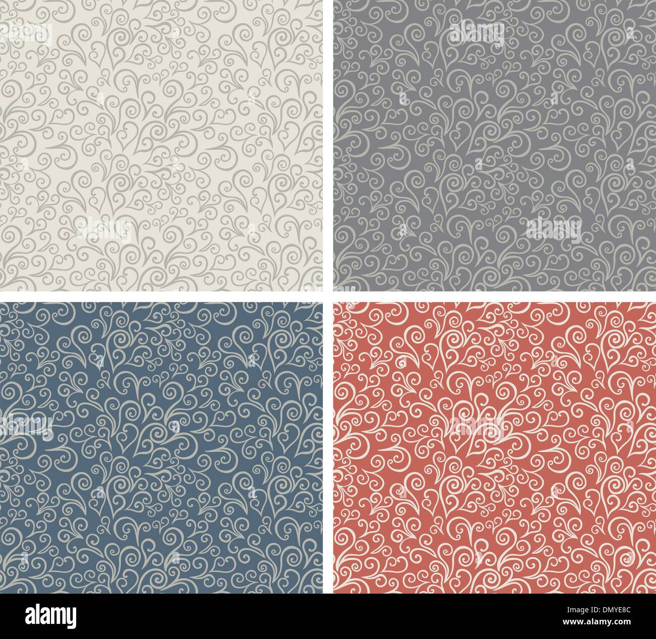 seamless curly background Stock Vector Image & Art - Alamy