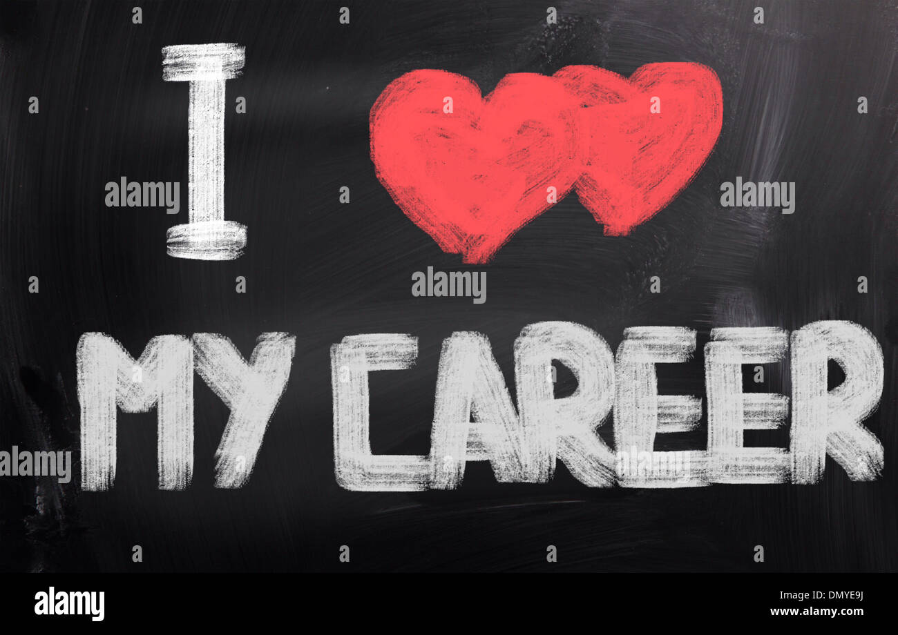 I Love My Career Concept Stock Photo - Alamy