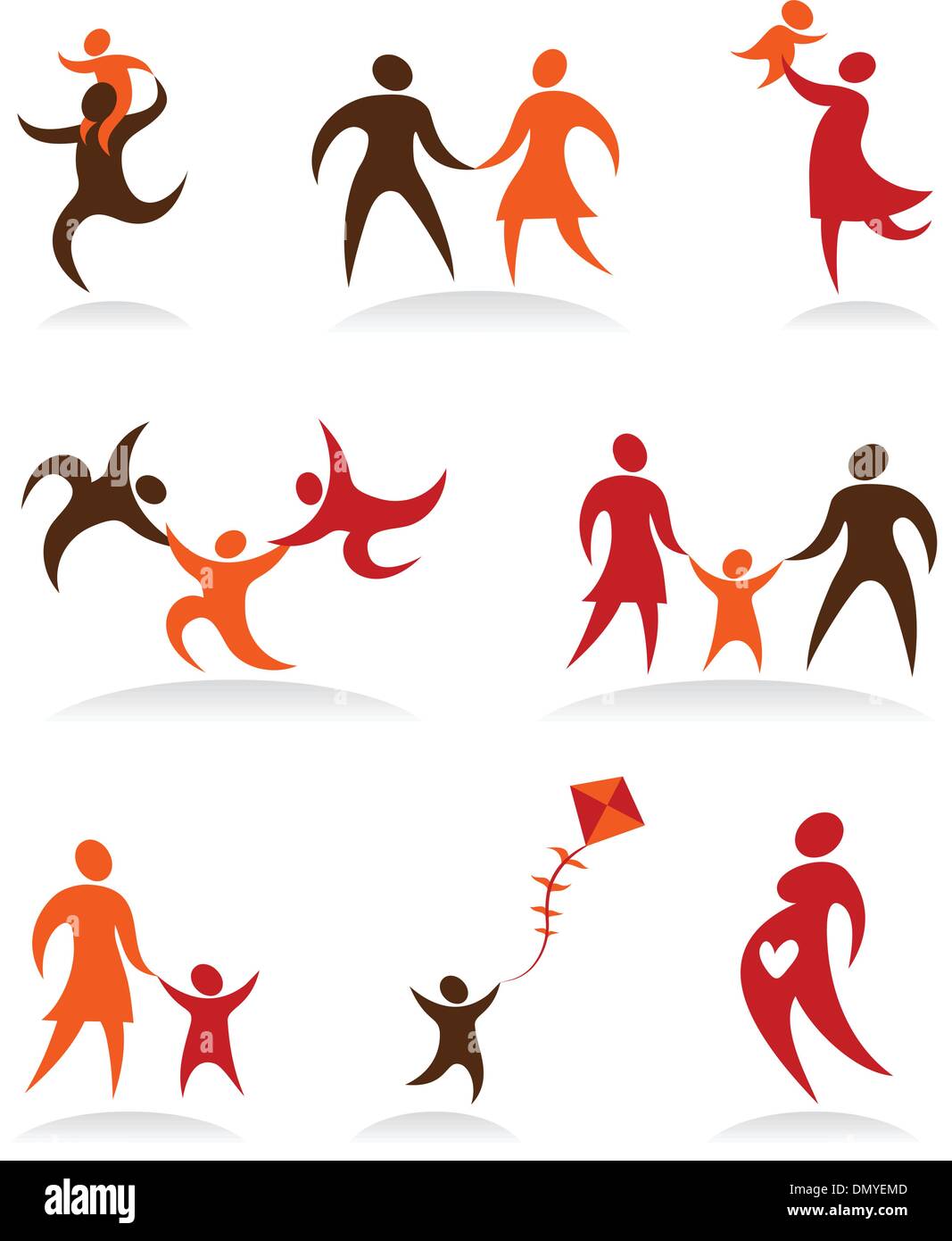 Collection of abstract people logos - 2 Stock Vector Image & Art - Alamy