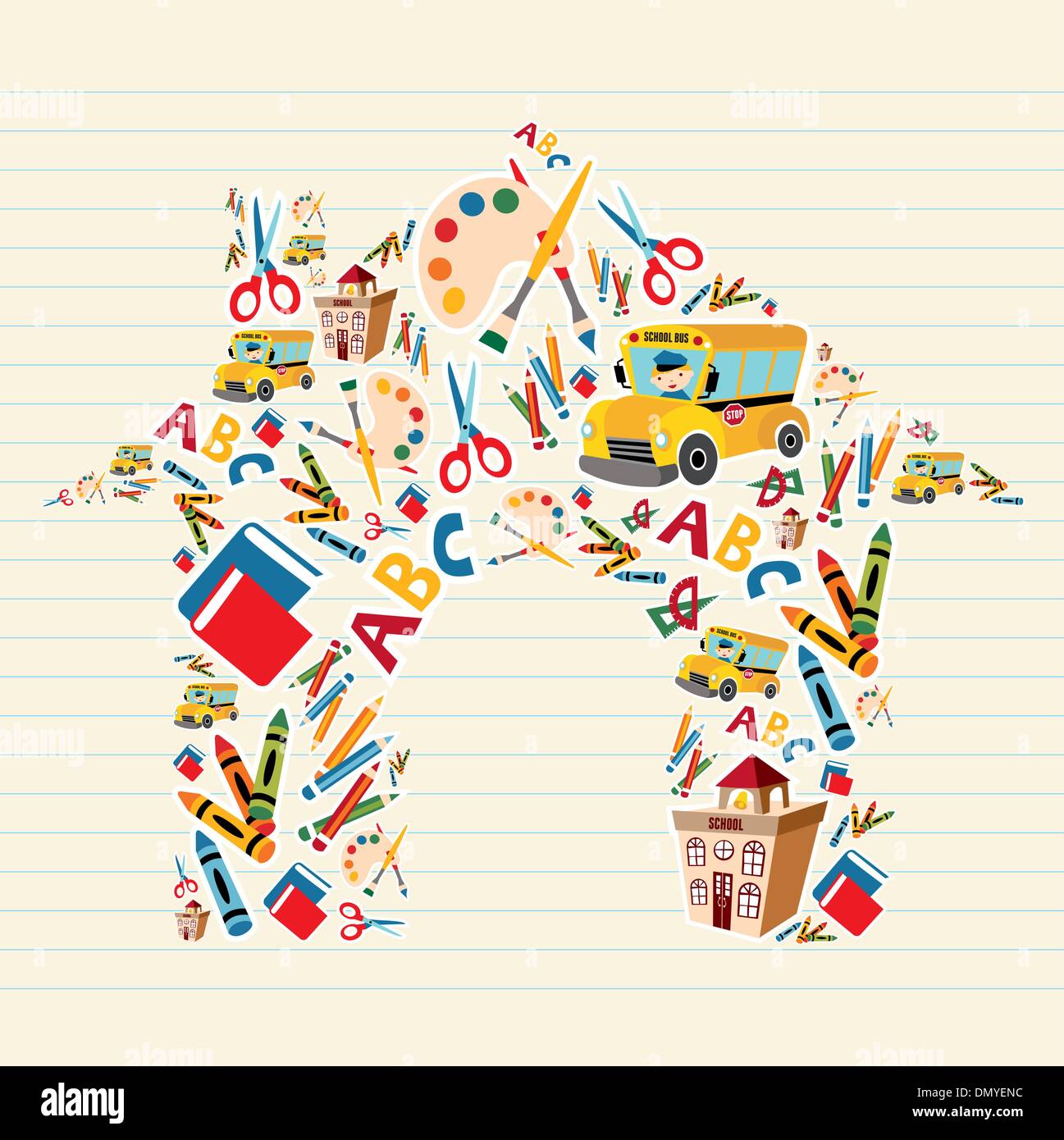 Primary school student in Stock Vector Images - Alamy