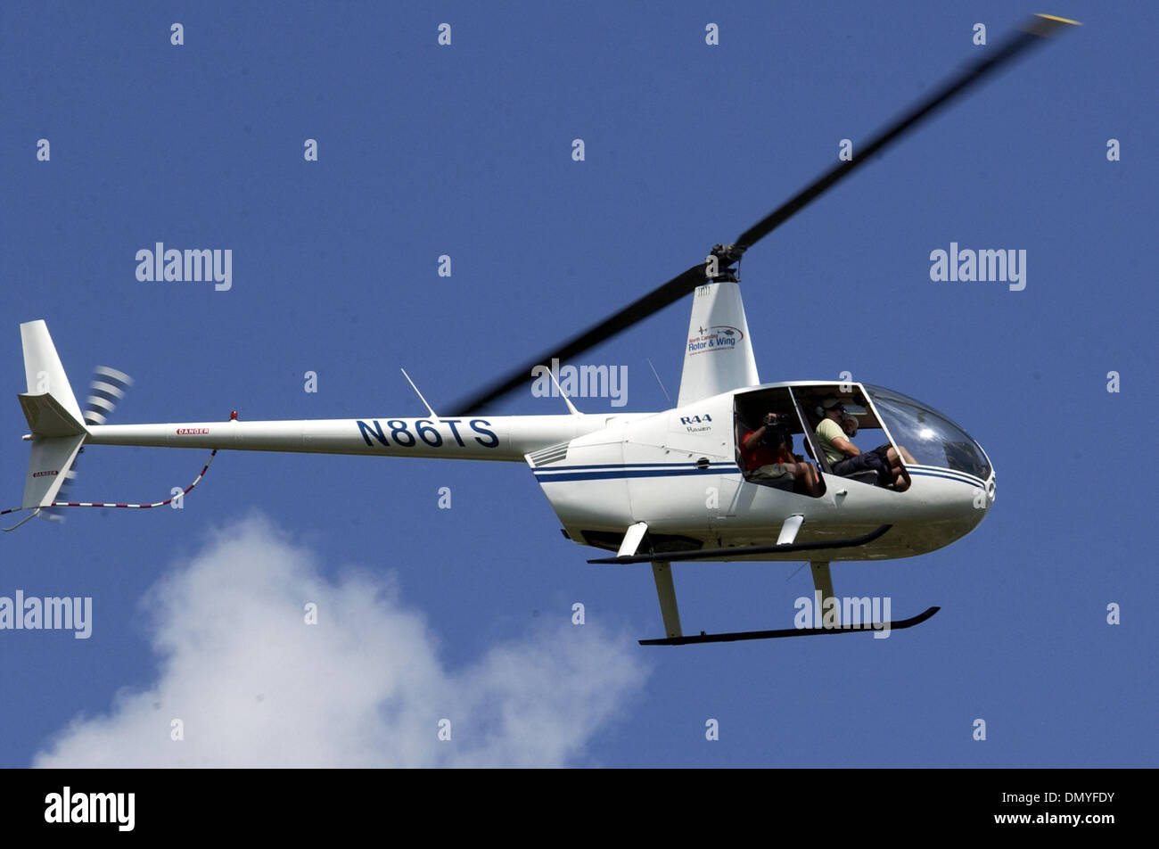 Aug 27, 2006; Raleigh, NC, USA; A helicopter flies over the 2006 Jimmy ...