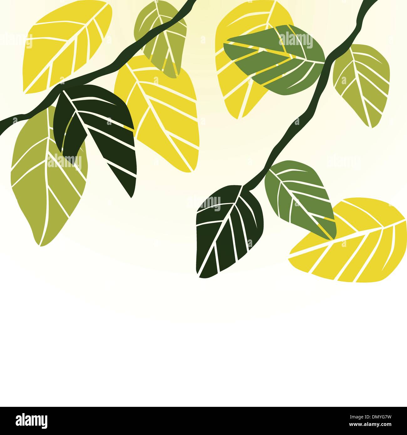 Leaves Stock Vector Images - Alamy