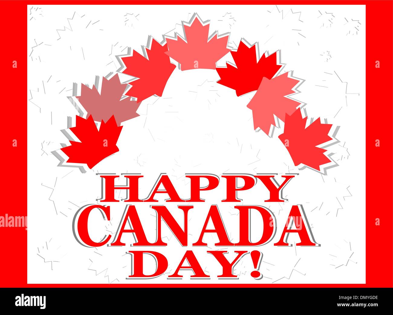 Happy Canada Day vector card Stock Vector Image & Art - Alamy