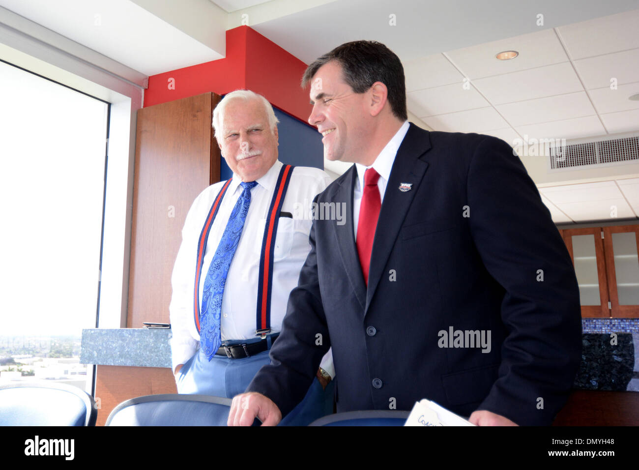 December 17, 2013: Charlie Partridge meets with former head coach ...