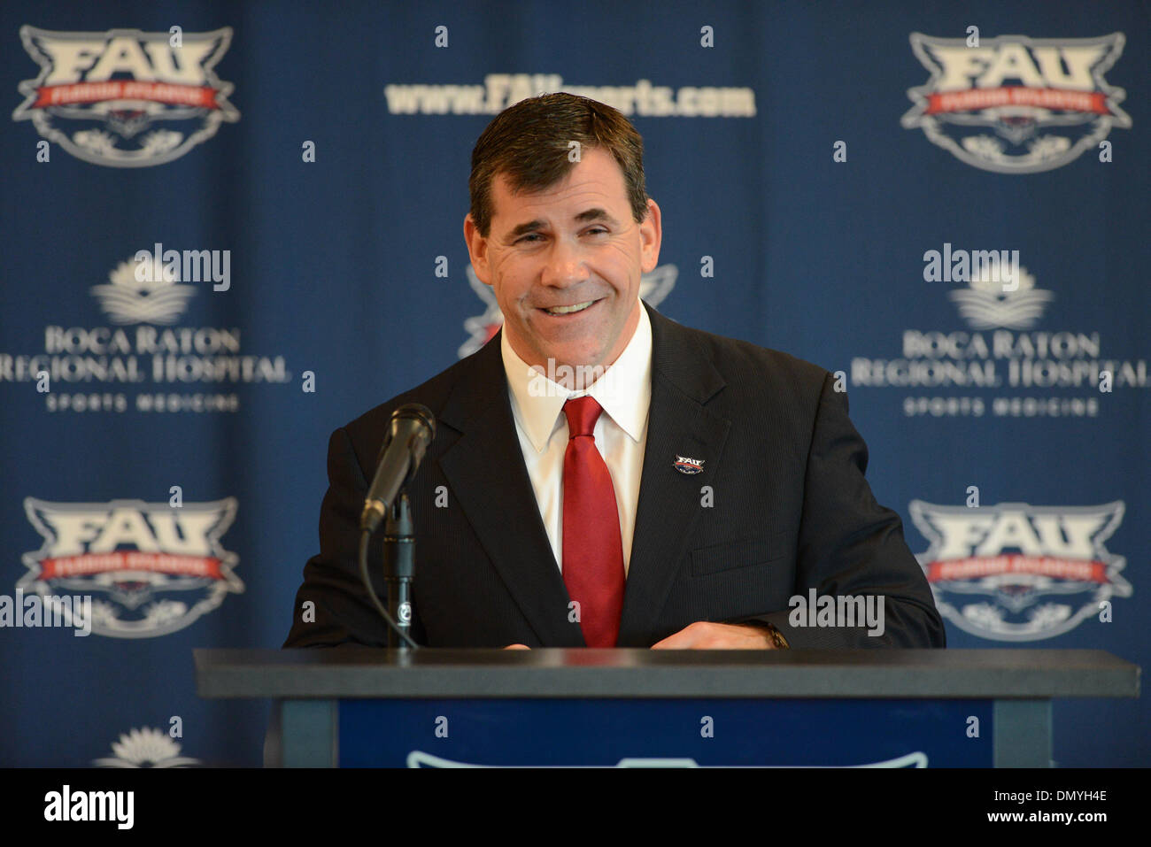 December 17, 2013: Charlie Partridge speaks during a press conference ...