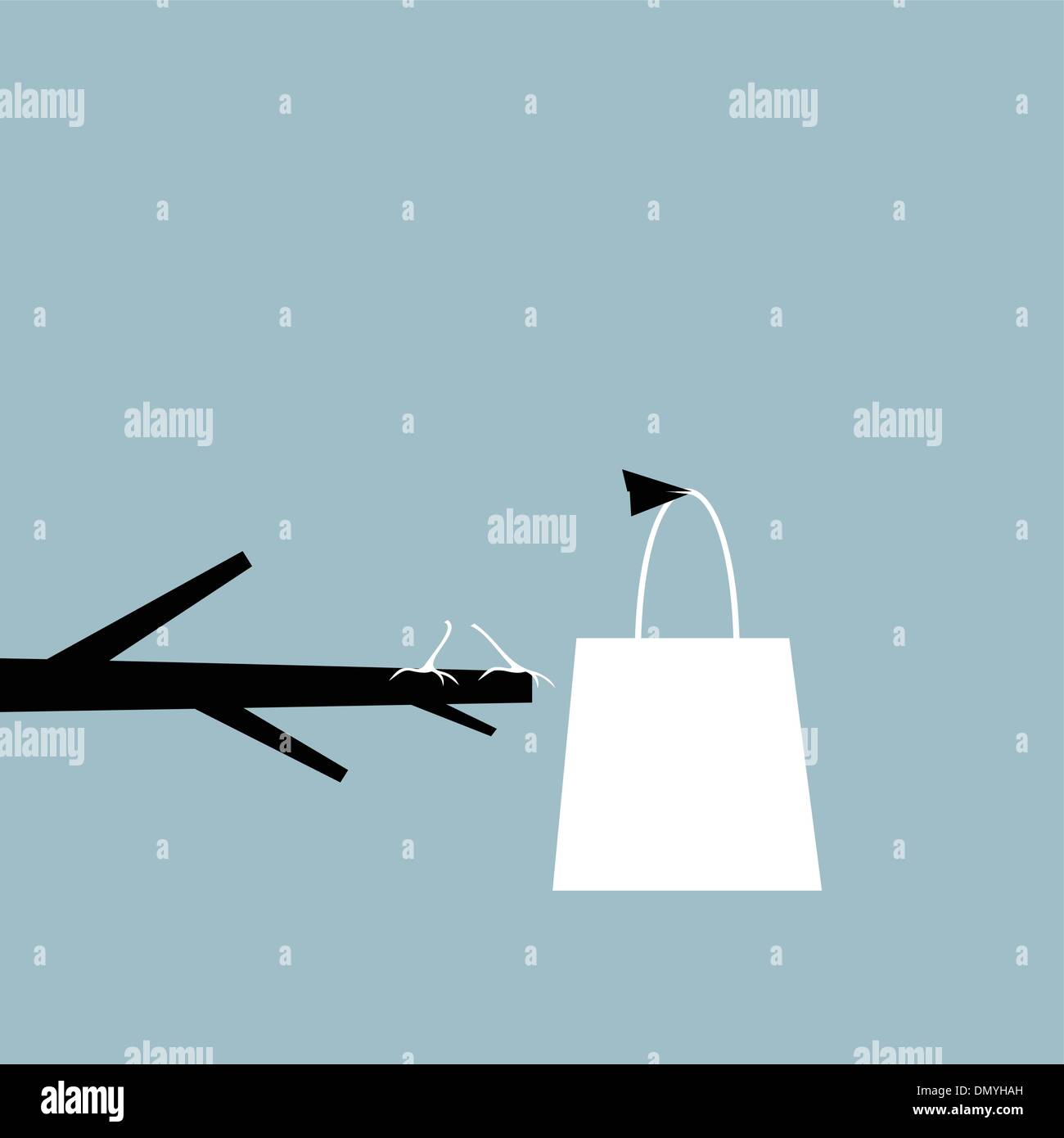 Bird with a package Stock Vector Image & Art - Alamy