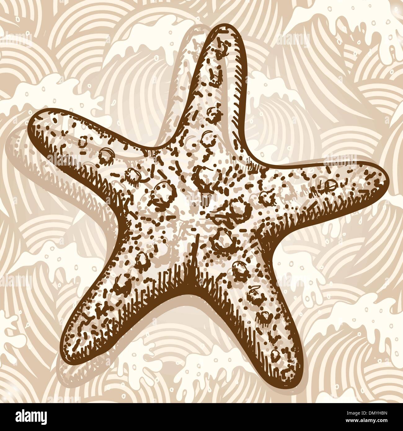 Sea star Stock Vector Images - Alamy