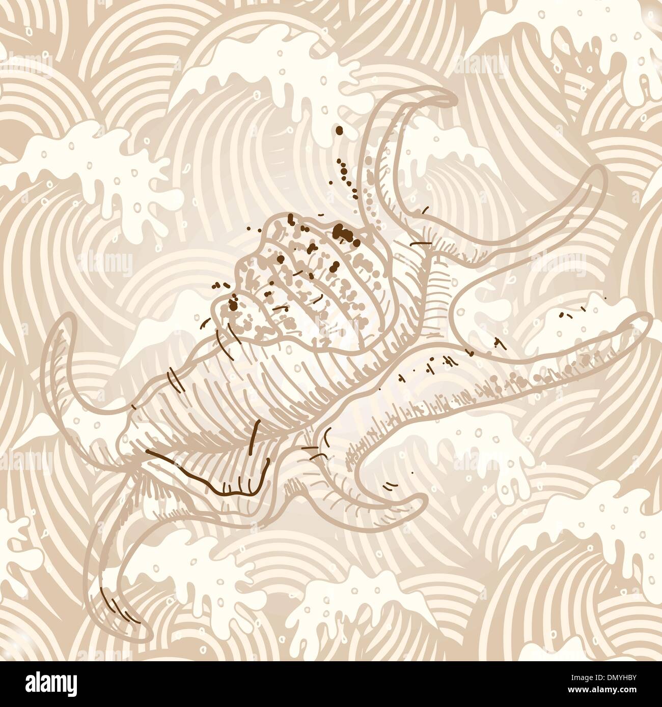 Brown shell Stock Vector Images - Alamy