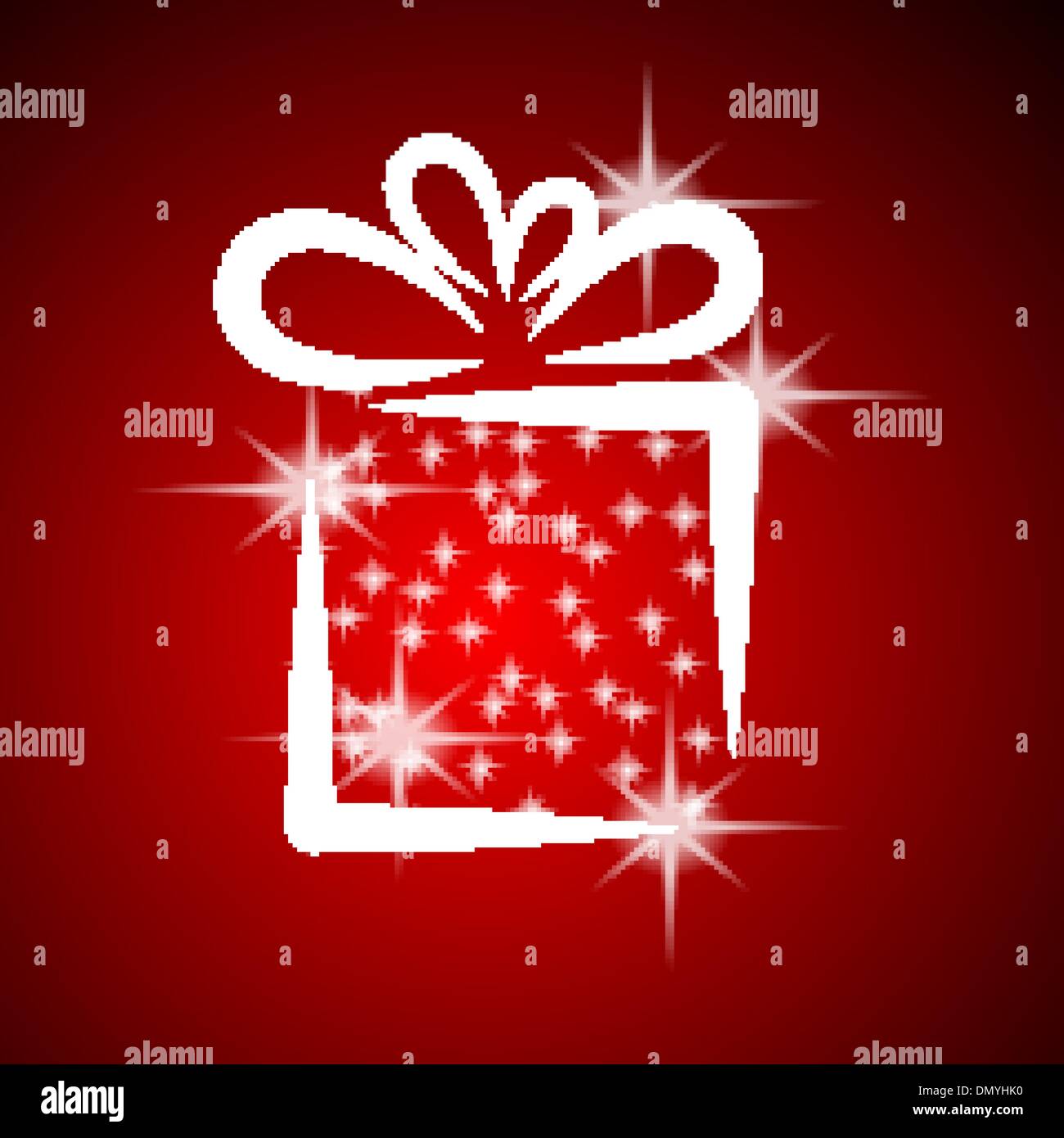Christmas red square gift Stock Vector Images - Alamy