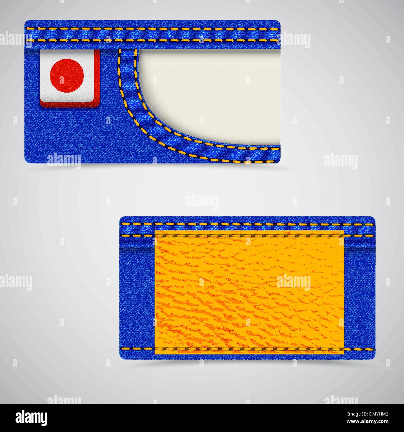 Jeans business card Stock Vector Image & Art - Alamy