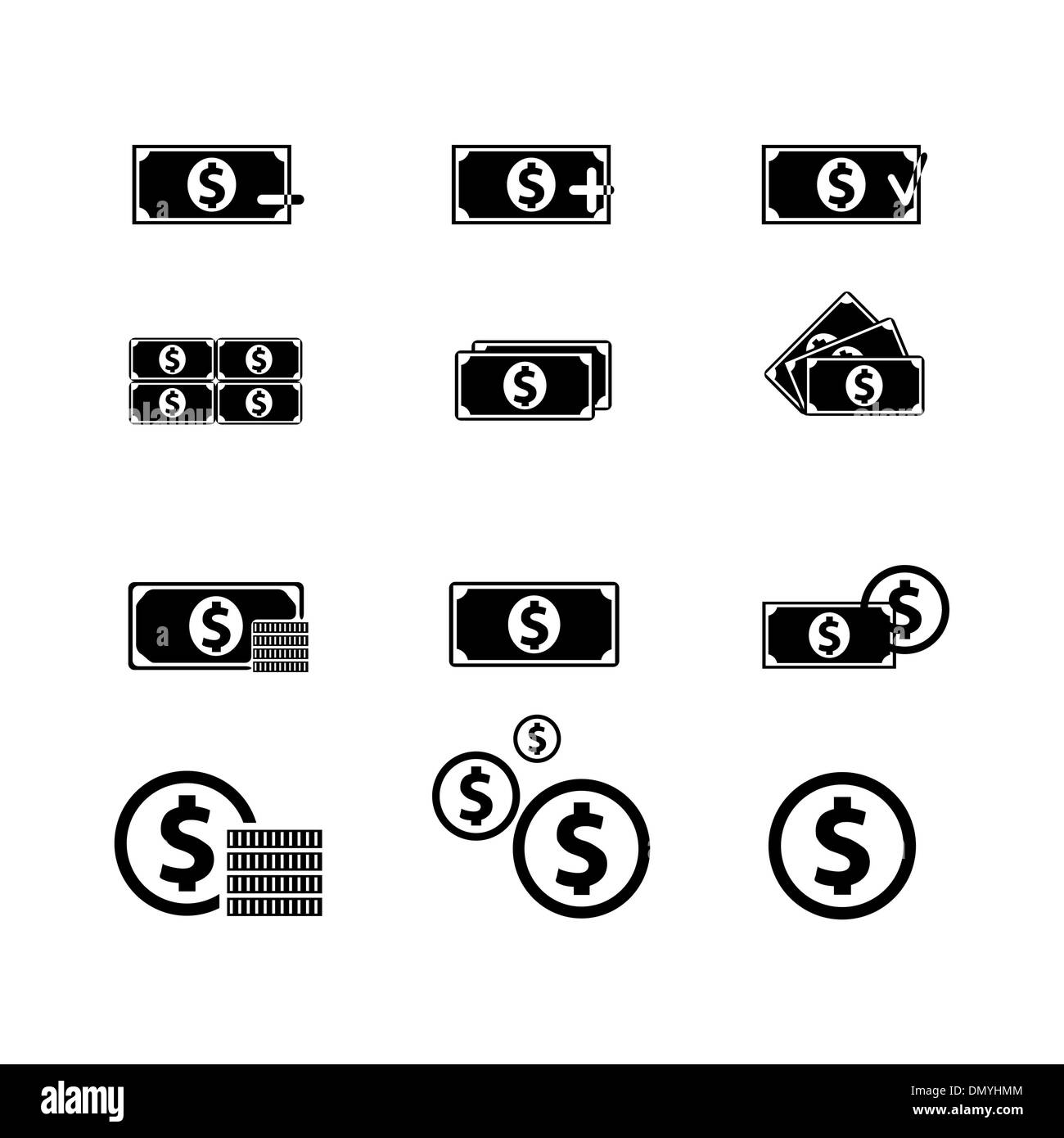 Money dollar color icon Cut Out Stock Images & Pictures - Alamy