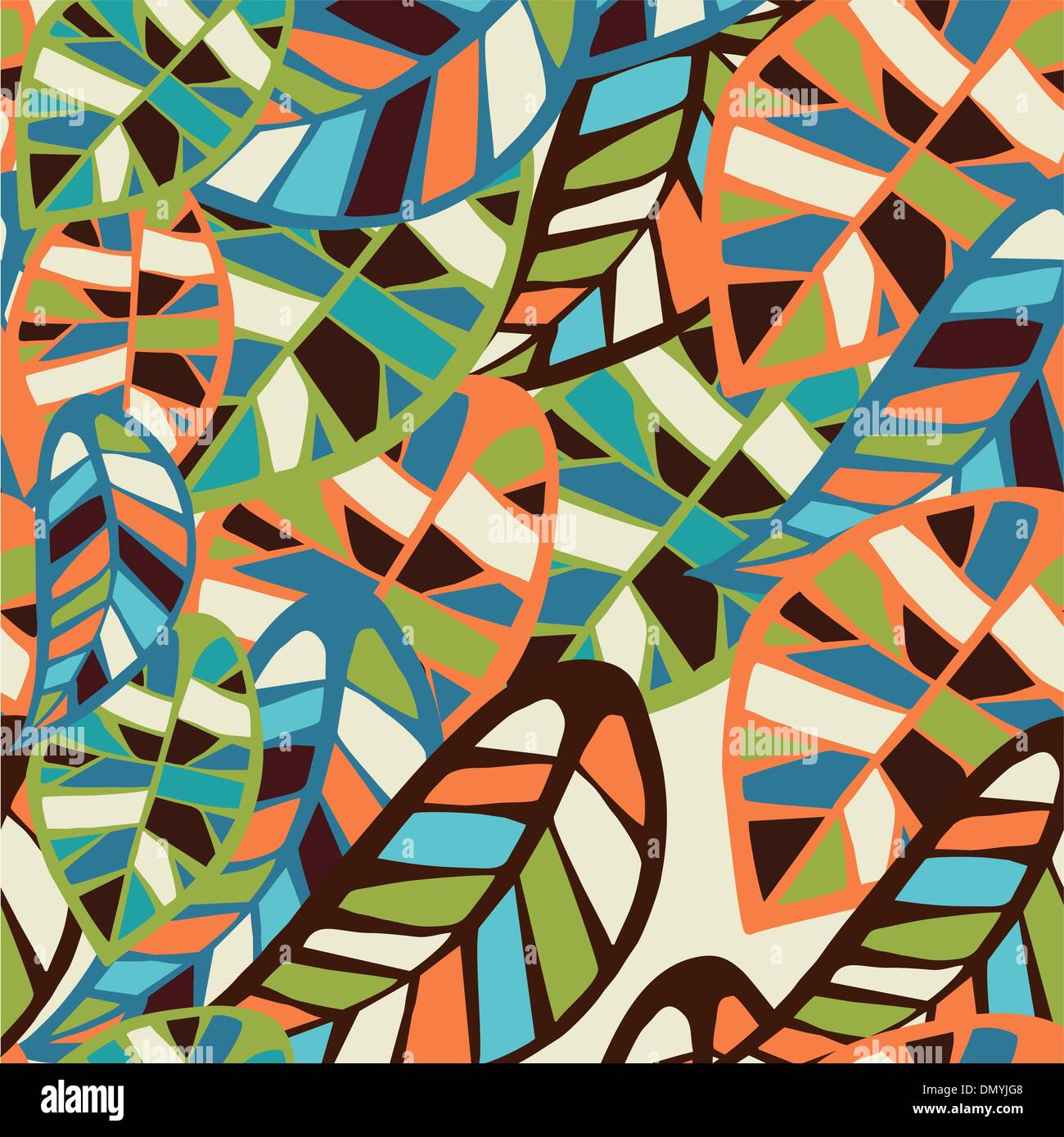 Abstract leaf pattern background Stock Vector Image & Art - Alamy