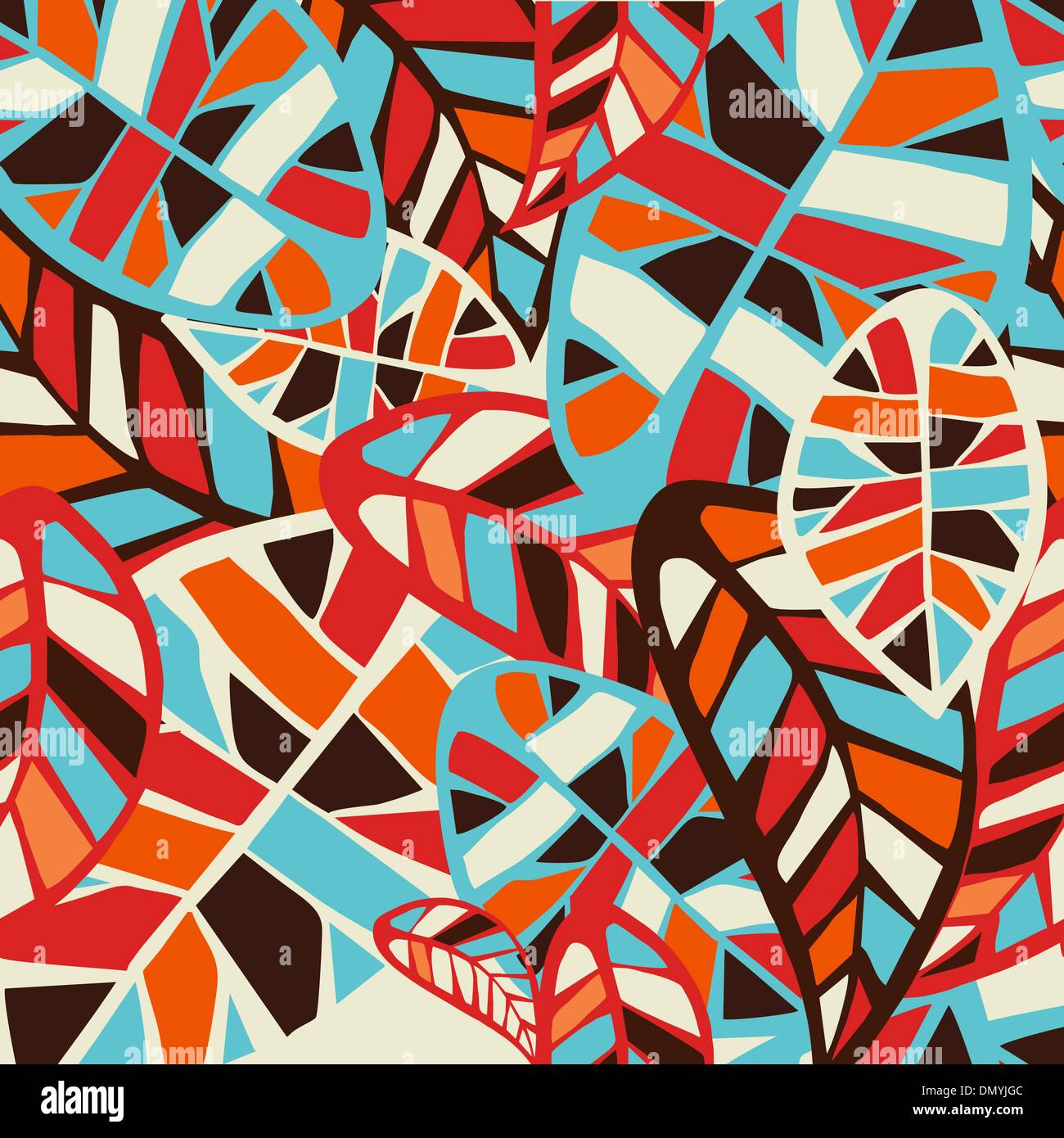 Abstract leaves pattern background Stock Vector Image & Art - Alamy