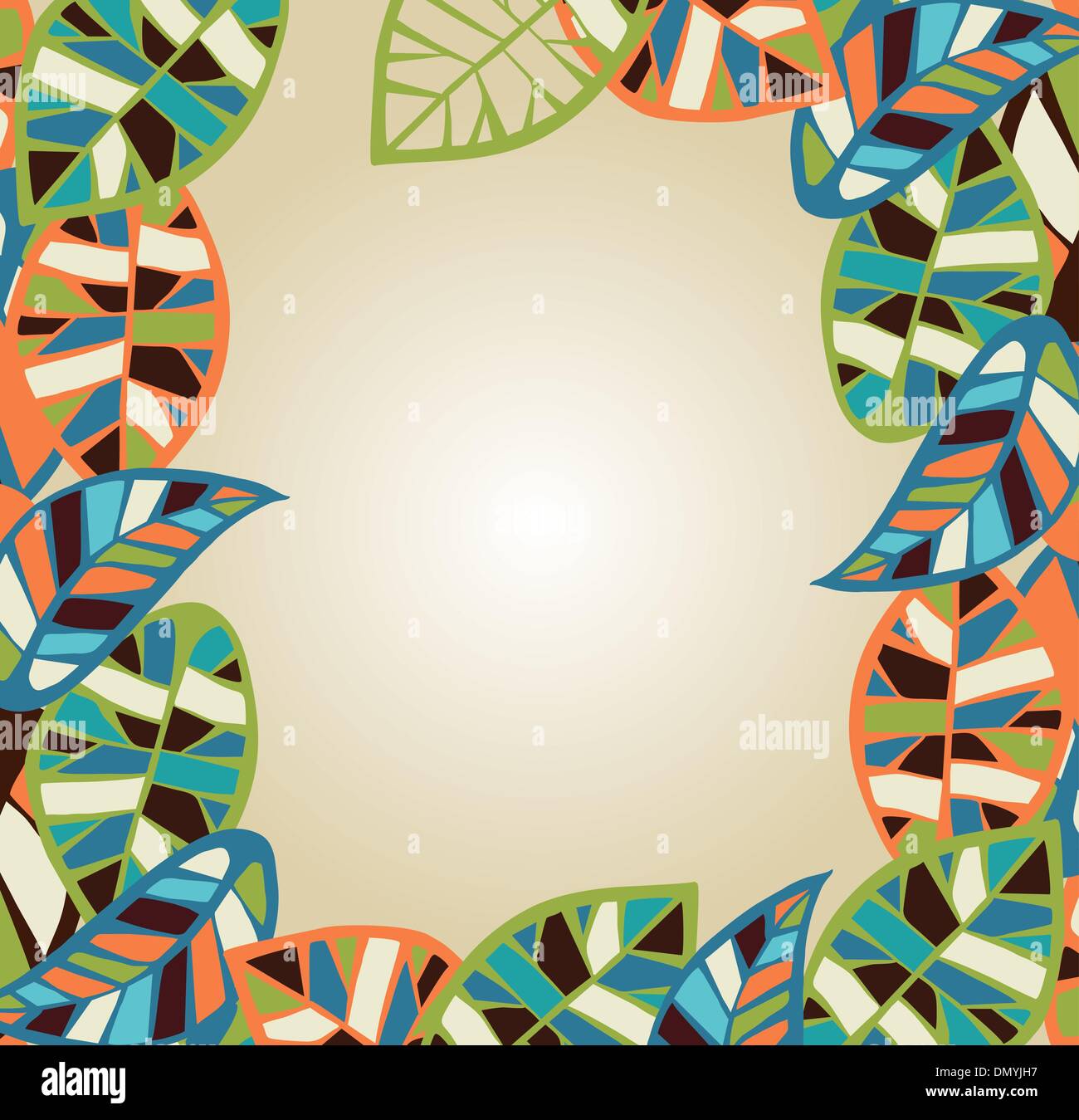Abstract leaves background Stock Vector Images - Alamy