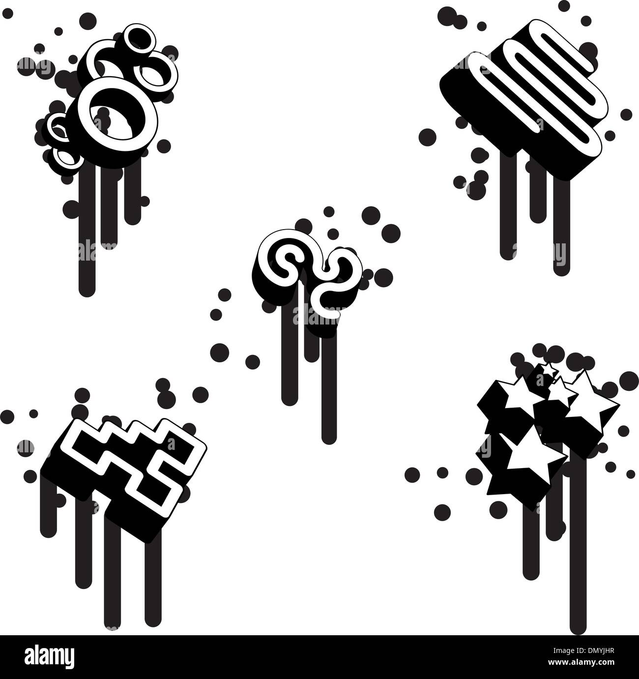 Splat elements Stock Vector Images - Alamy