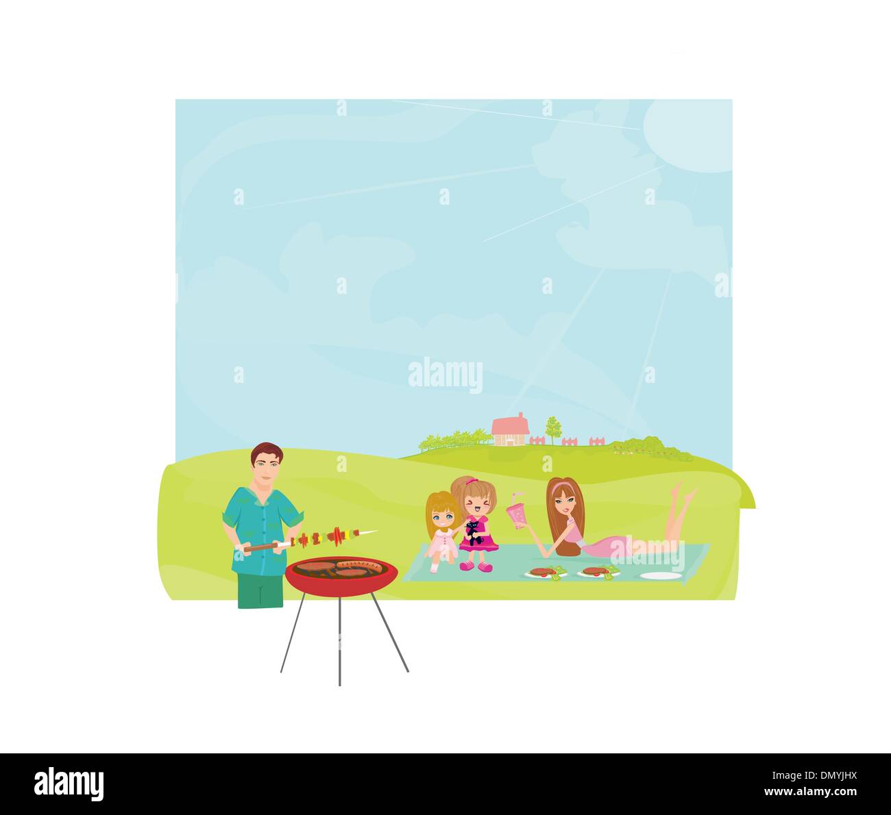 Male outdoors rural Stock Vector Images - Alamy