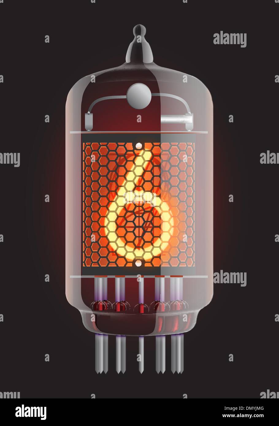 Nixie radio tube Stock Vector Image & Art - Alamy