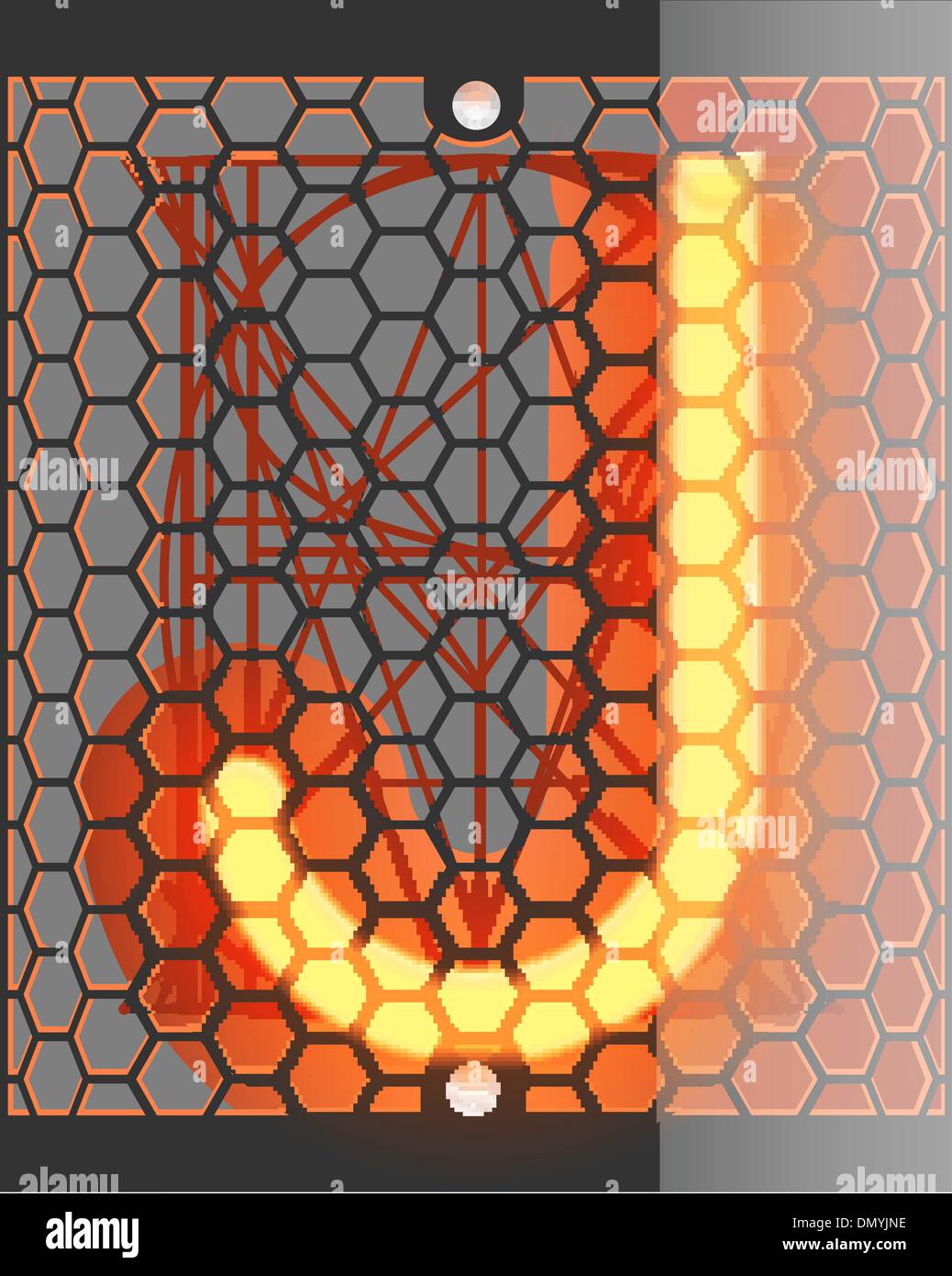 Nixie tube indicator Stock Vector Image & Art - Alamy