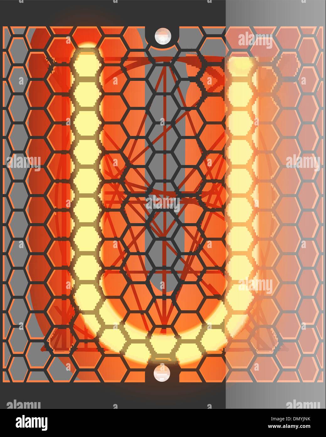Nixie tube indicator Stock Vector Image & Art - Alamy