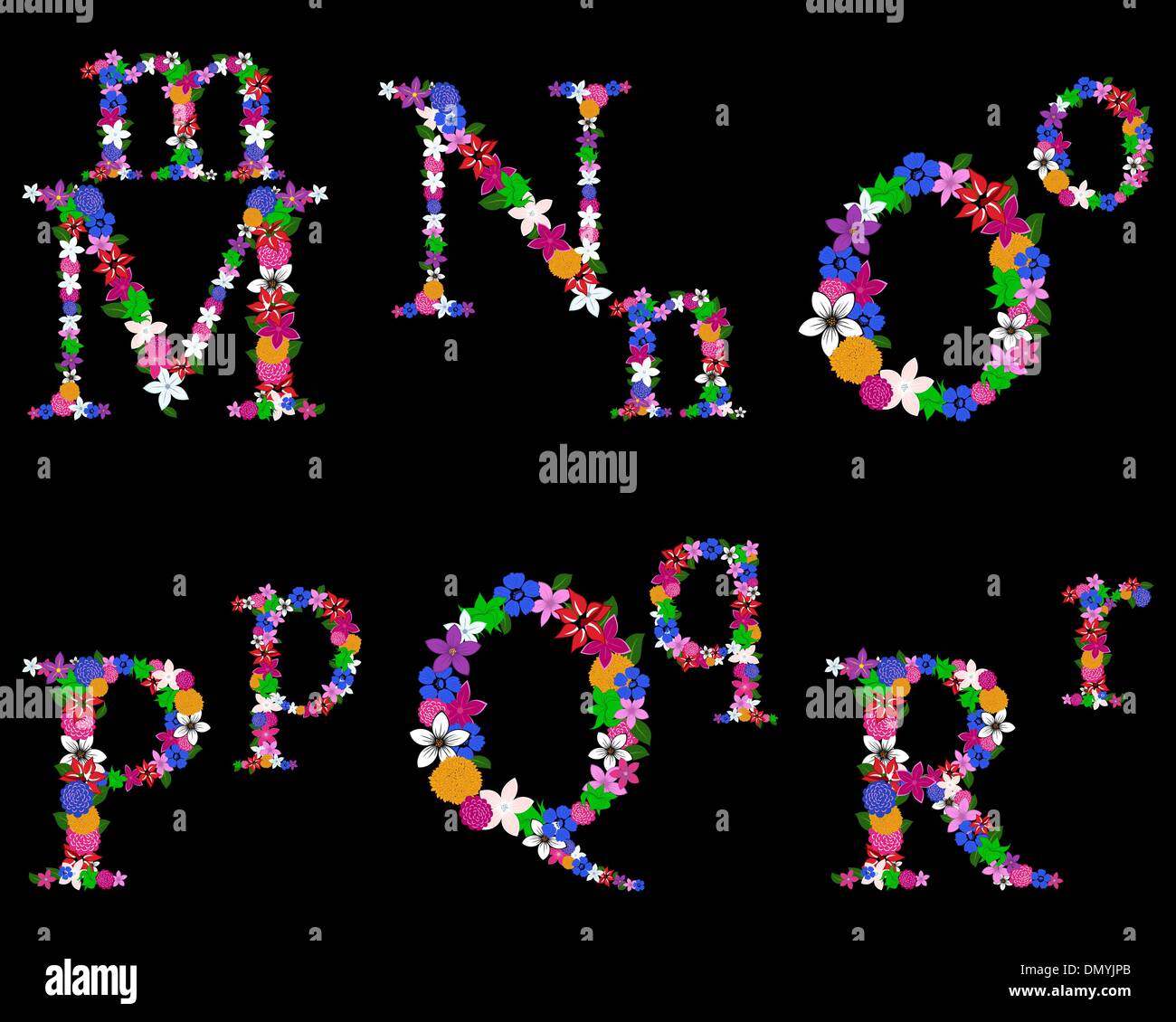 Alphabet garden Stock Vector Images - Alamy