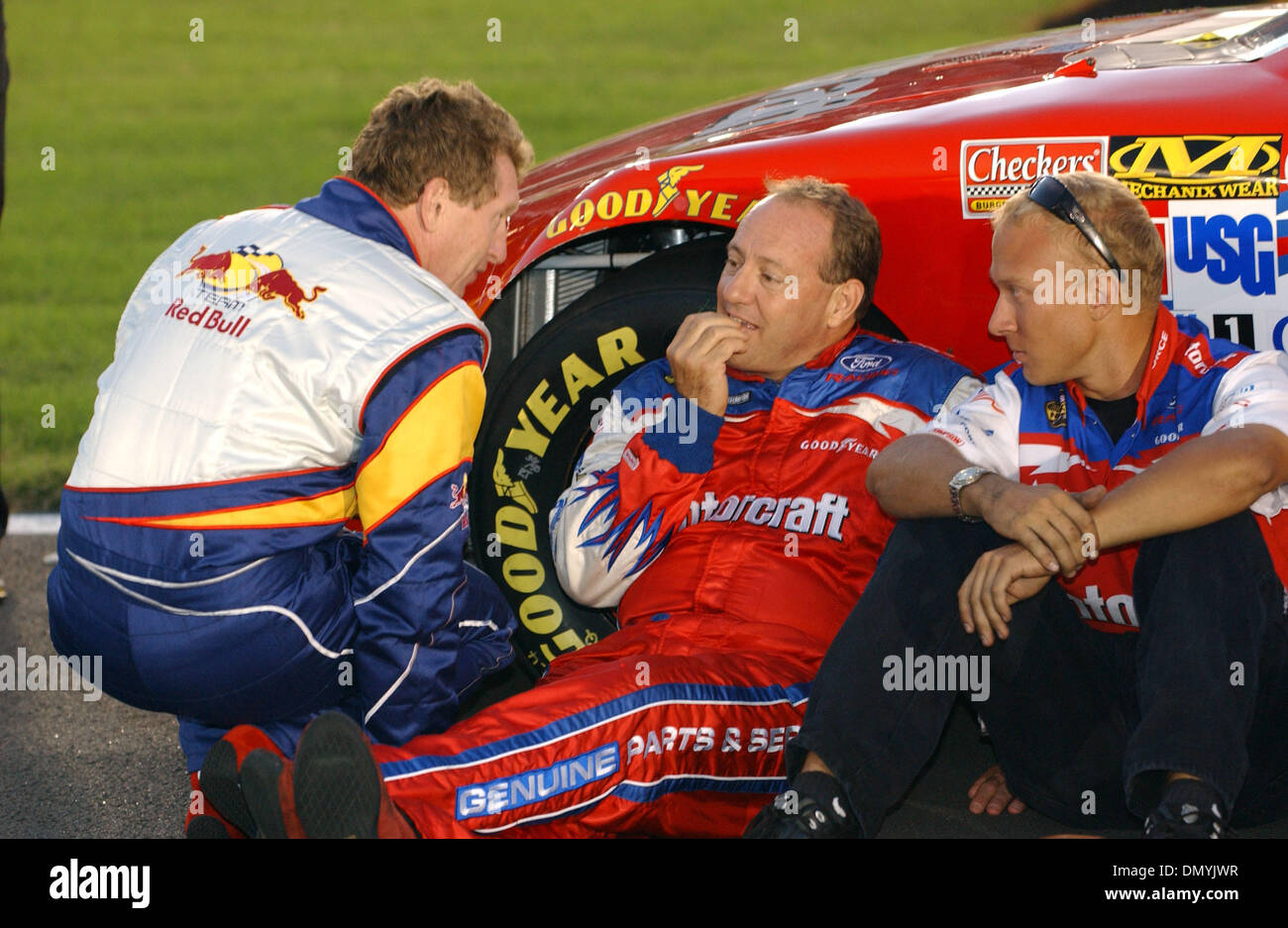 Oct 12, 2006; Concord, NC, USA; Drivers KEN SCHRADER and BILL ELLIOTT ...