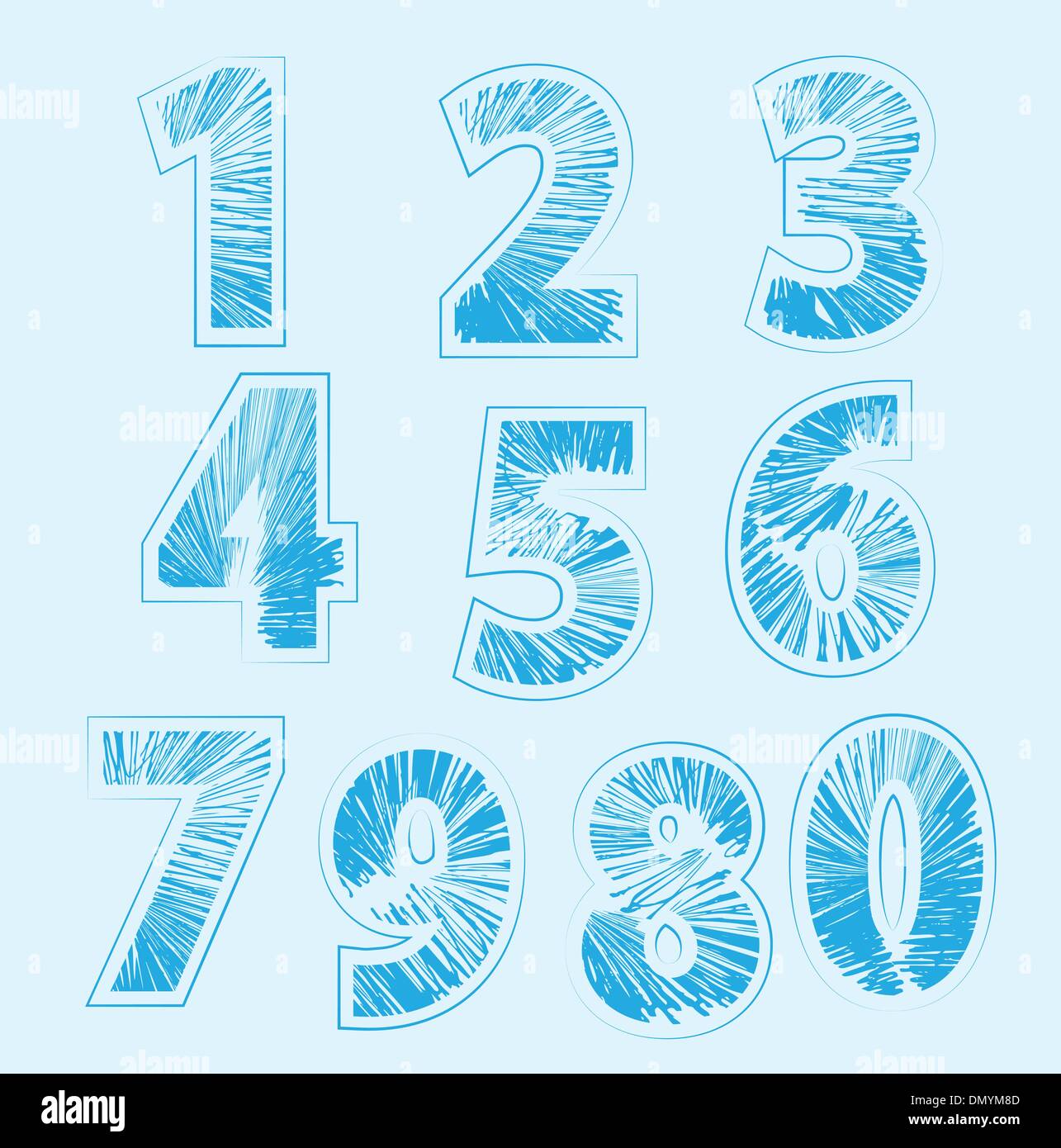 Street numbers Stock Vector Images - Alamy