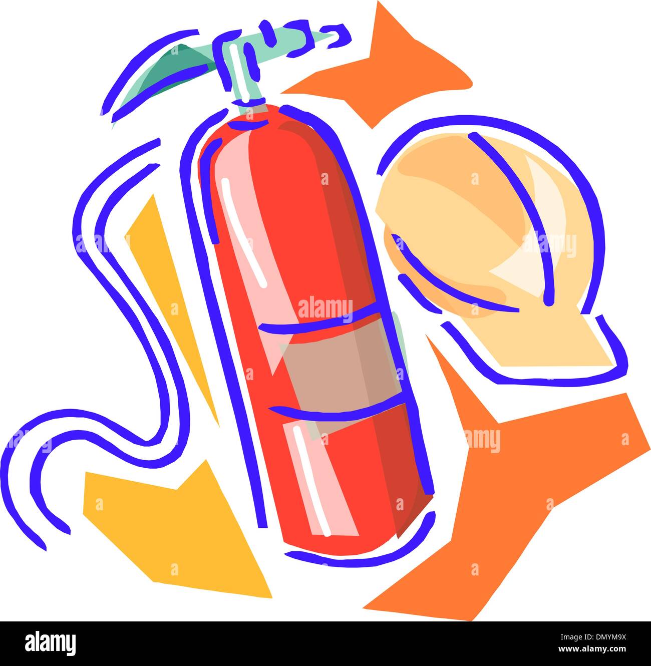 Fire extinguisher training Stock Vector Images - Alamy