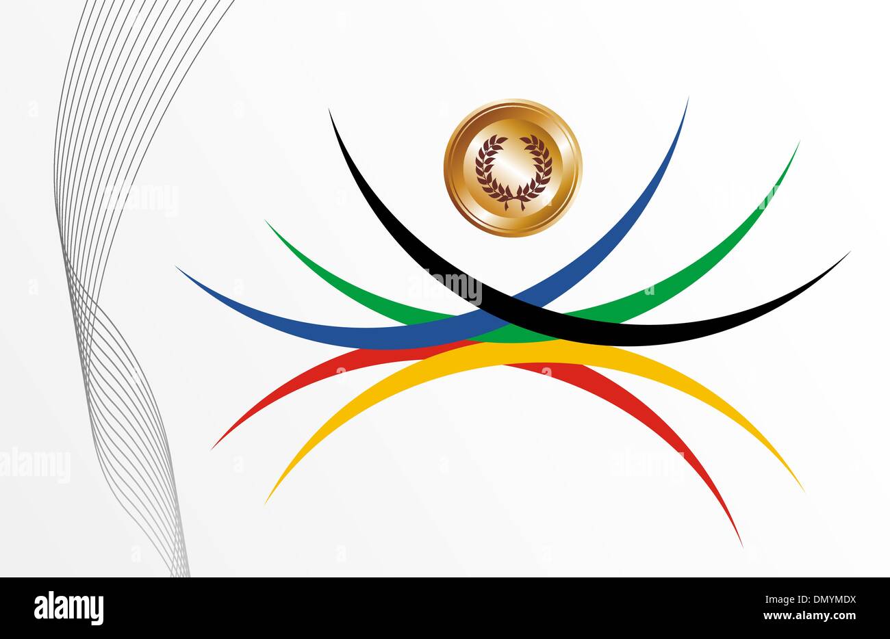 Award gold medal black Stock Vector Images - Alamy