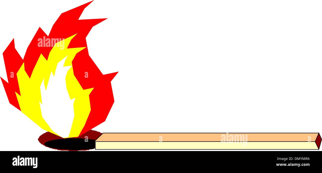 Stick flame Stock Vector Images - Alamy